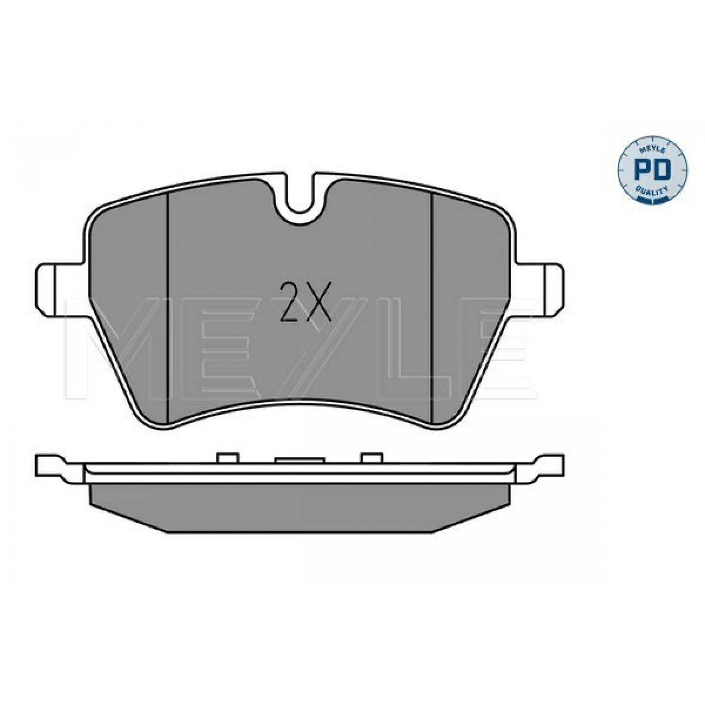 Brake Pad Set, disc brake MEYLE 025 239 8418/PD - Trodo.com