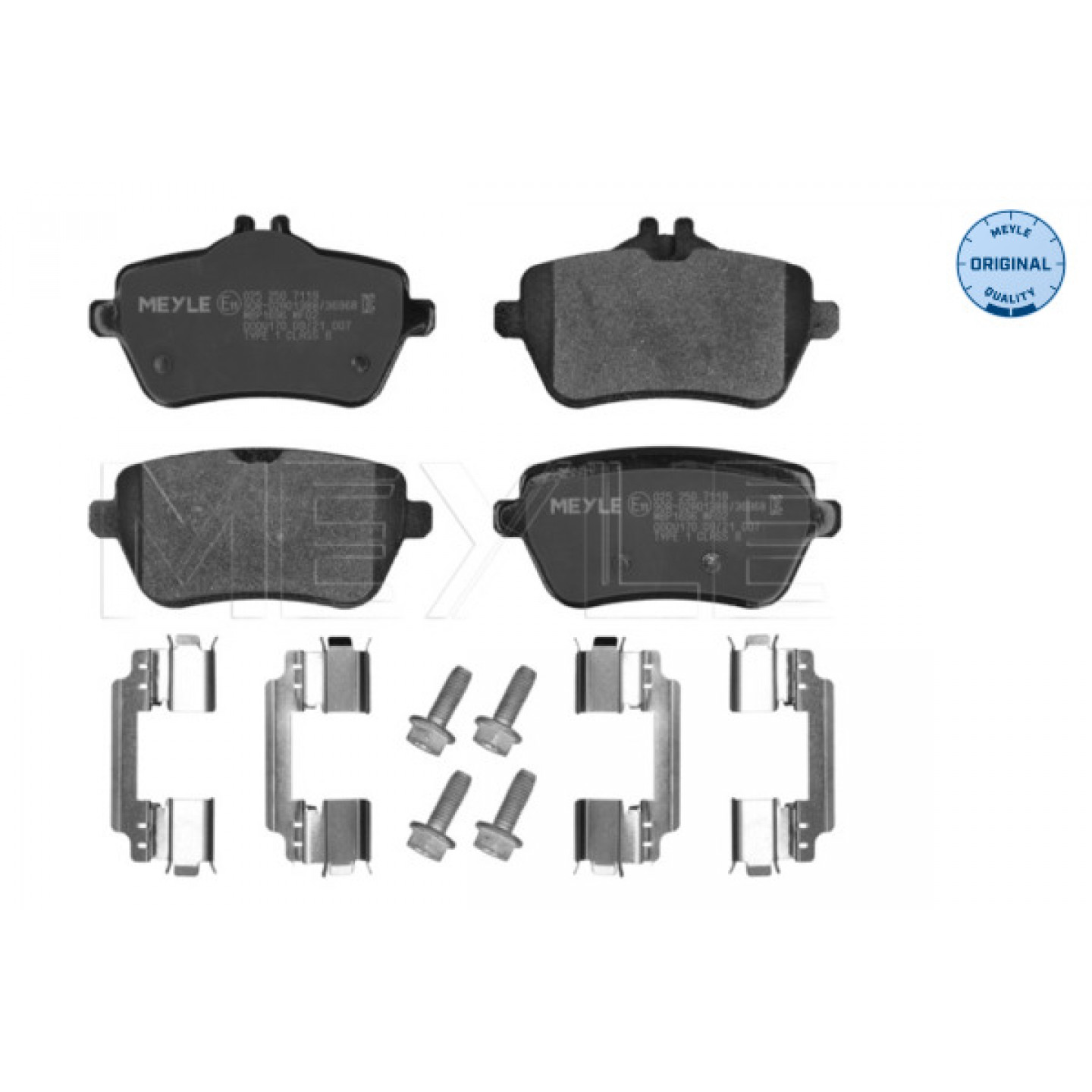 Brake Pad Set, disc brake MEYLE 025 250 7119 - Trodo.com