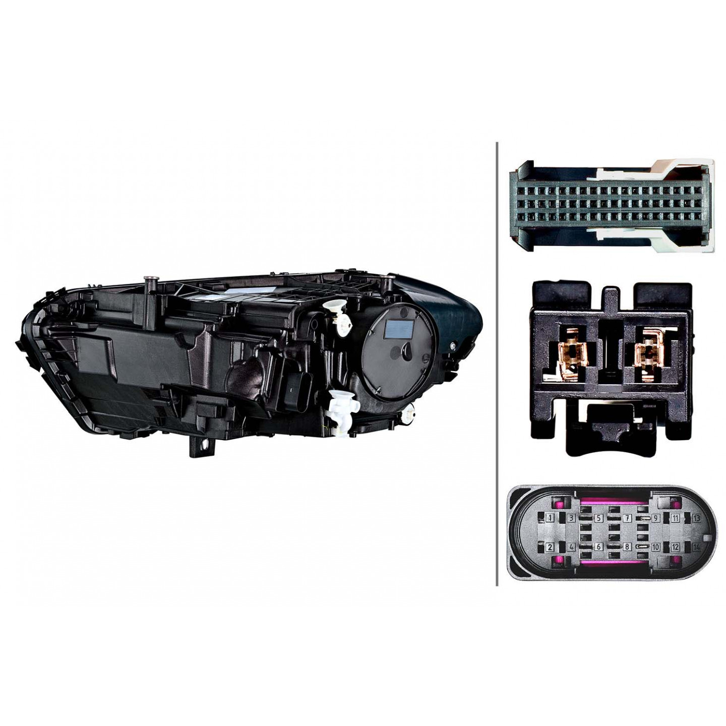 Headlight HELLA 1EX 015 390-521 - Trodo.com