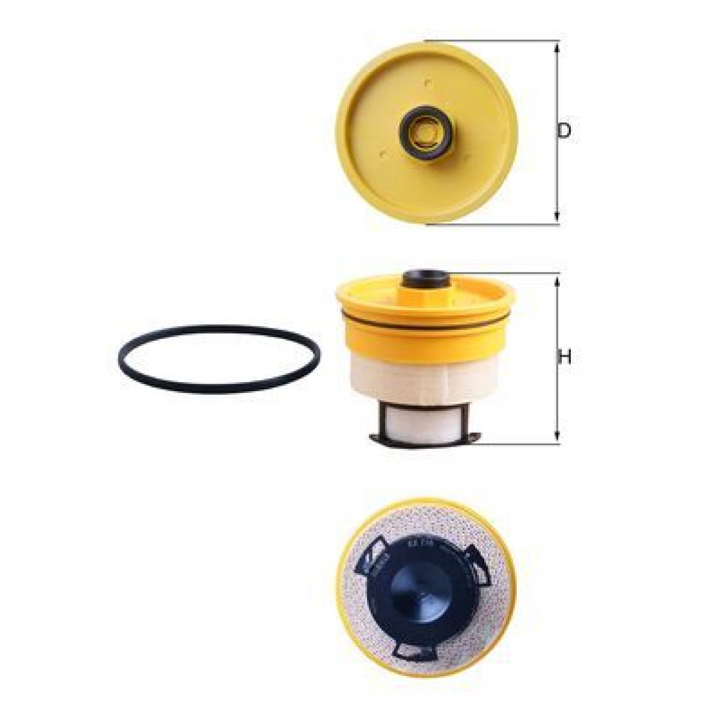 Fuel filter MAHLE ORIGINAL KX 716D - Trodo.com