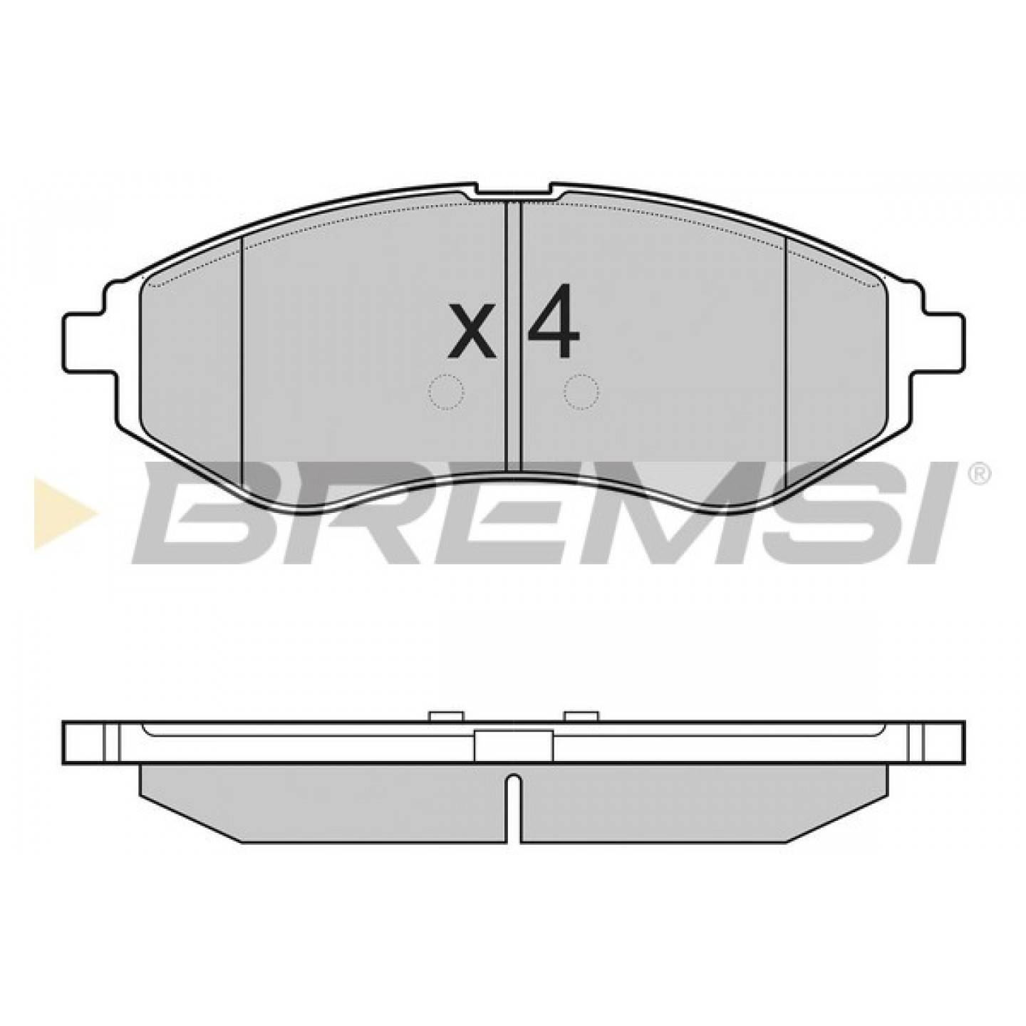 Brake Pad Set, disc brake BREMSI BP3111 - Trodo.com