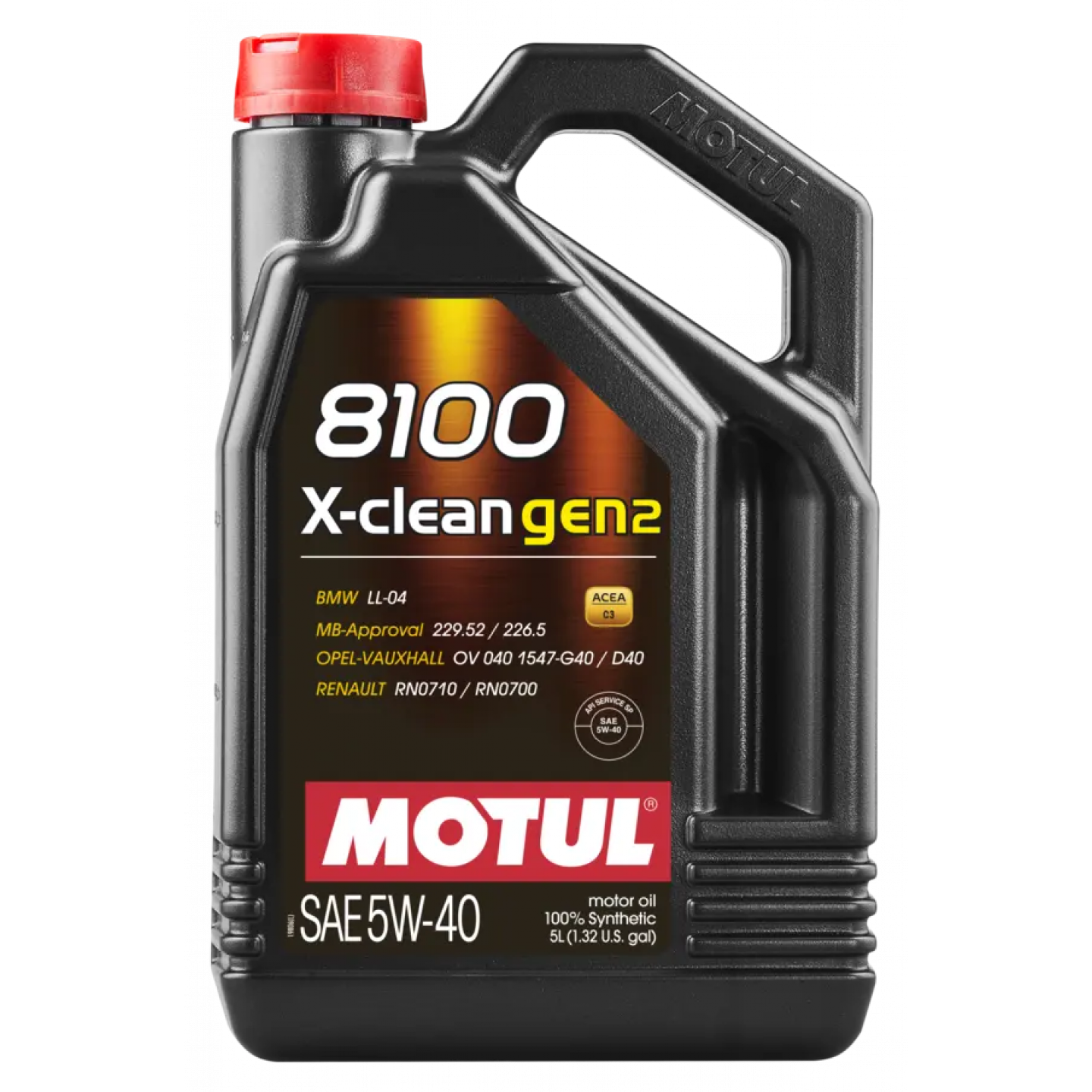 Huile moteur MOTUL 8100 X-CLEAN GEN2 5W-40 - Trodo.fr