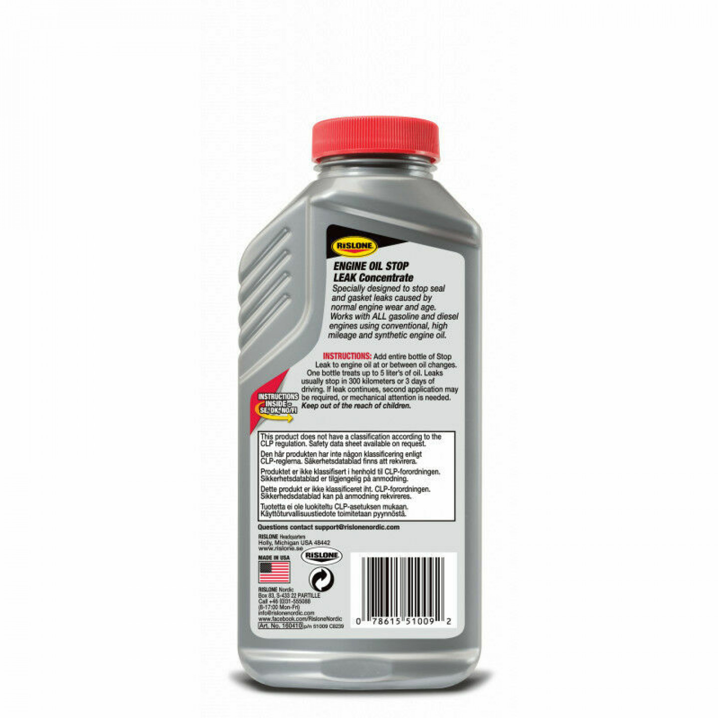 Tilsetning motorolje RISLONE STOP LEAK 325 ML - Eurodel.no