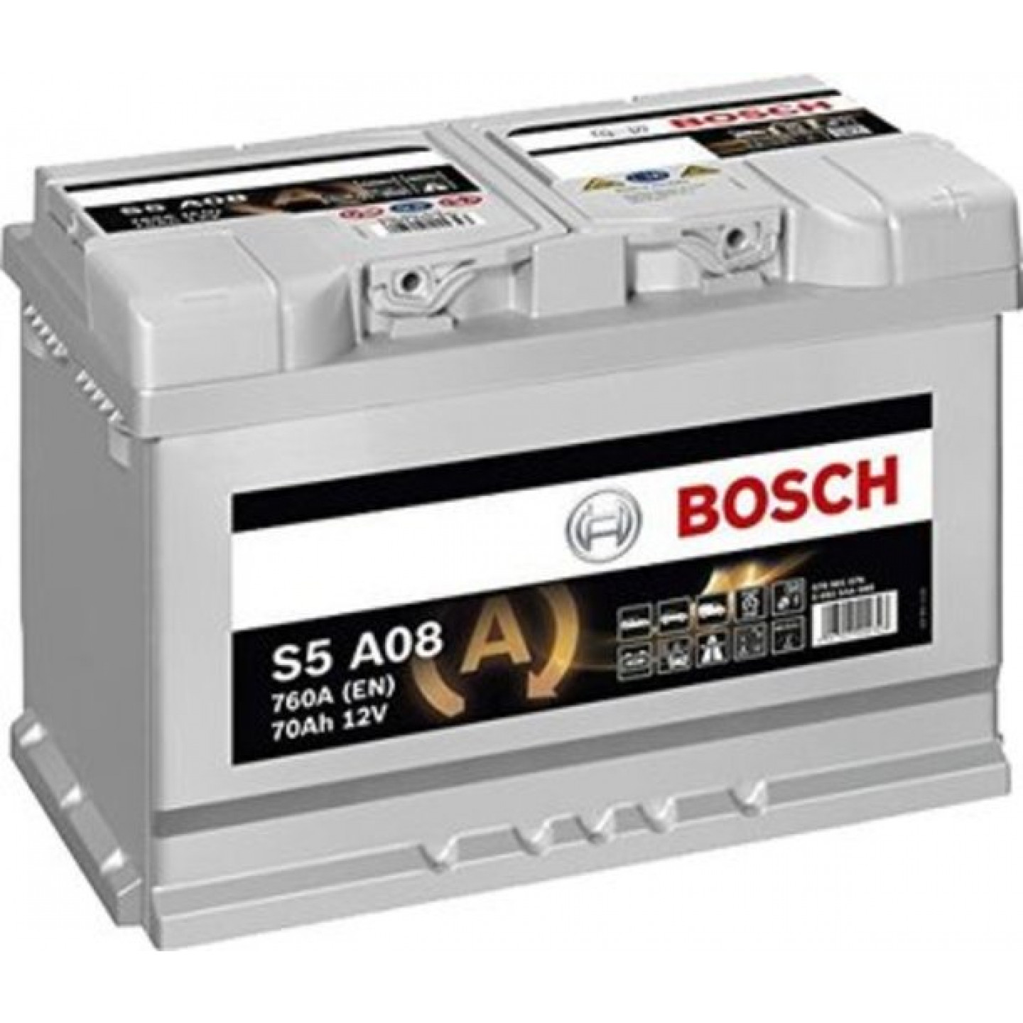 Akumulators BOSCH Silver S5 A08 AGM 70AH 760A | Trodo.lv