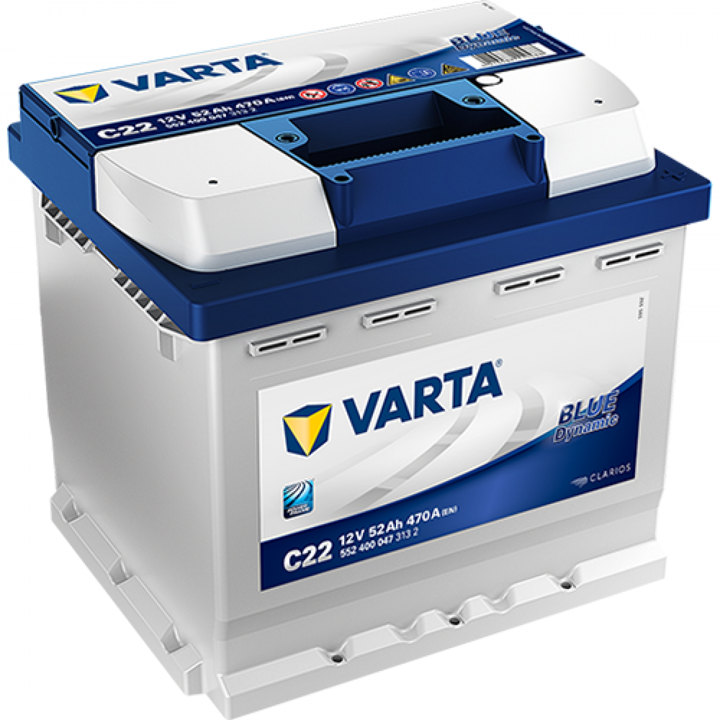 Akumulators VARTA Blue Dynamic C22 52AH 470A | Trodo.lv