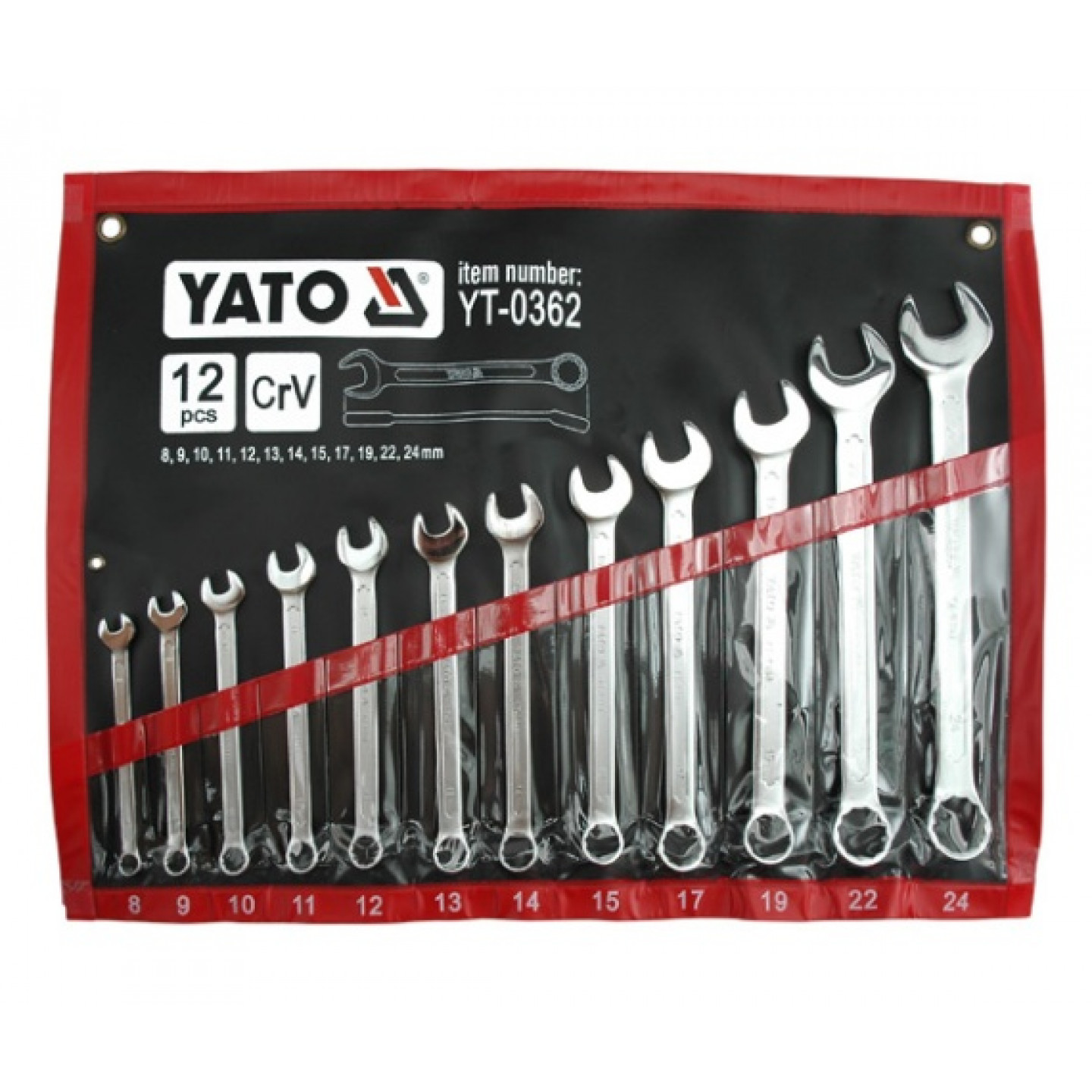 Combination wrench set YATO YT0362 - Trodo.com