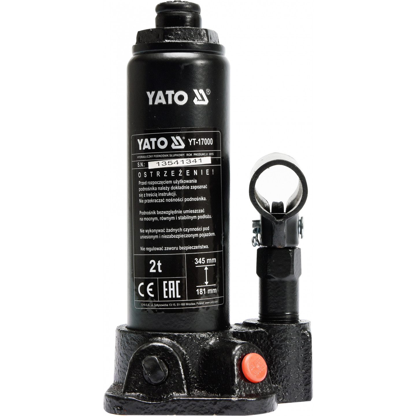 Hydraulic jack YATO YT17000 - Trodo.com