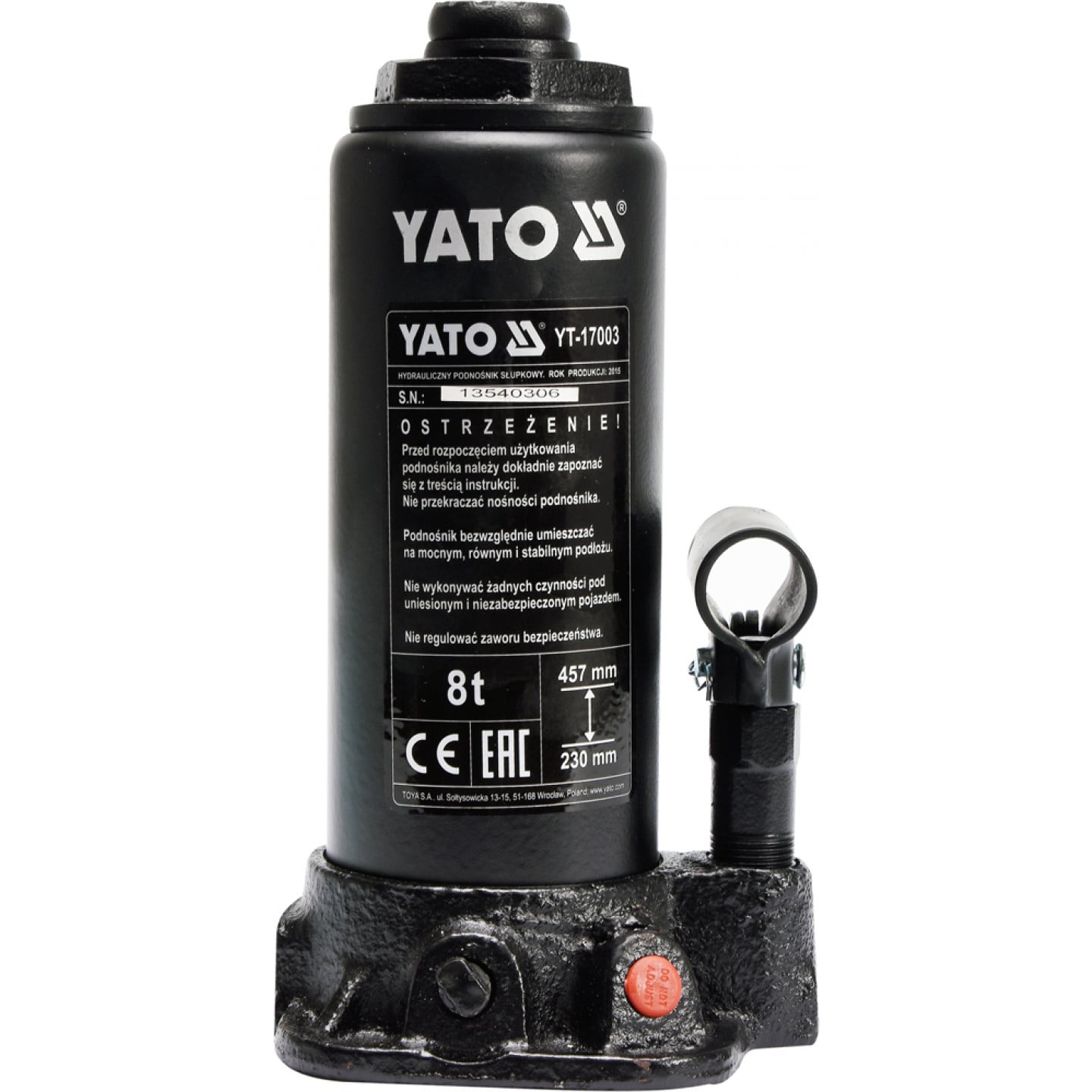 Hydraulic jack YATO YT17003 - Trodo.com