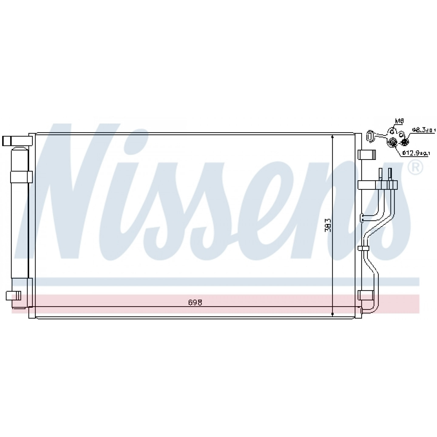 Condenser, air conditioning NISSENS 940208 - Trodo.com