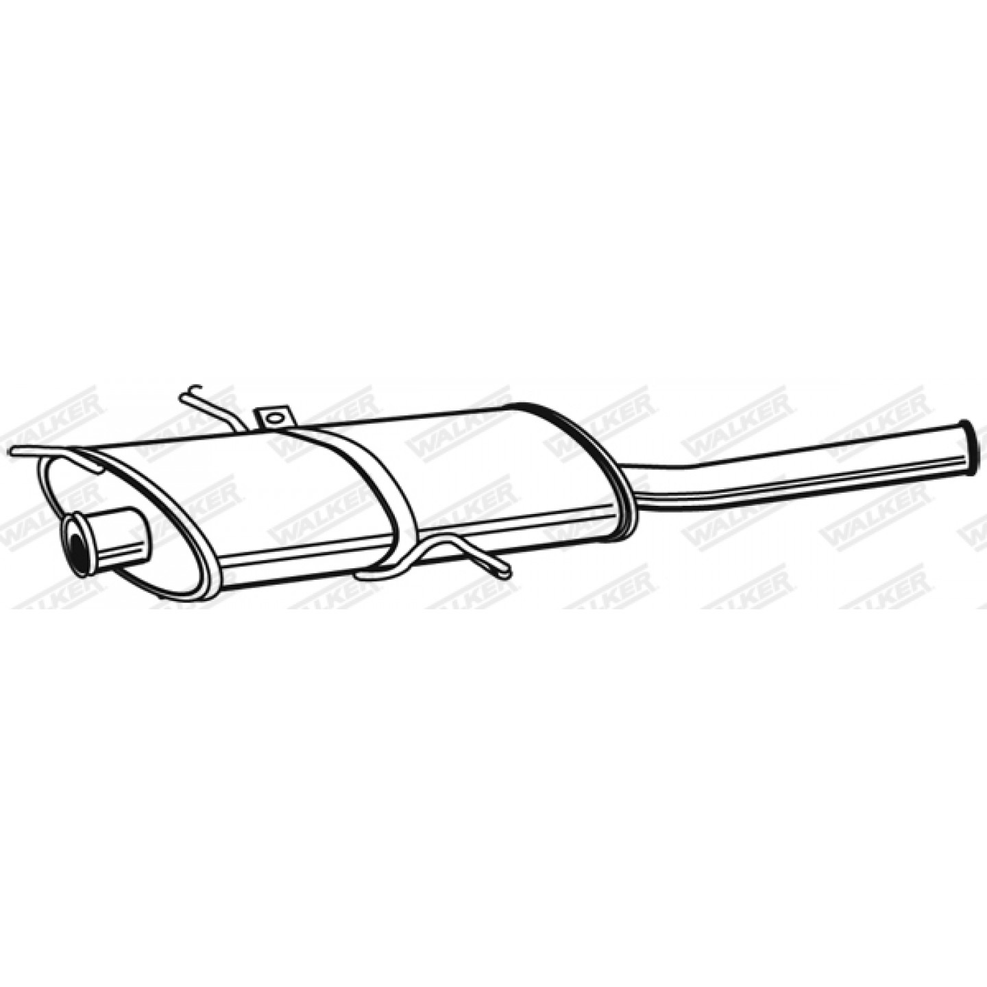 End Silencer WALKER 21385 - Trodo.com
