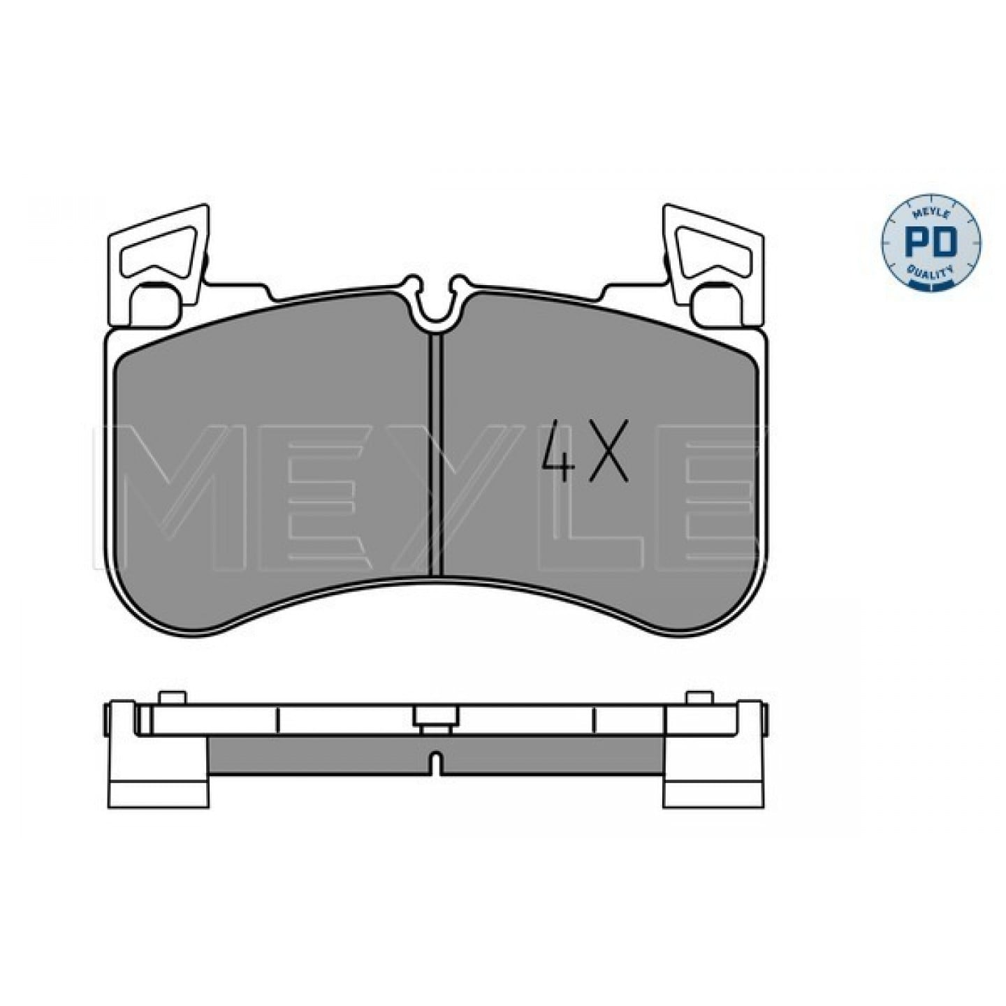 Brake Pad Set, disc brake MEYLE 025 205 8117/PD - Trodo.com