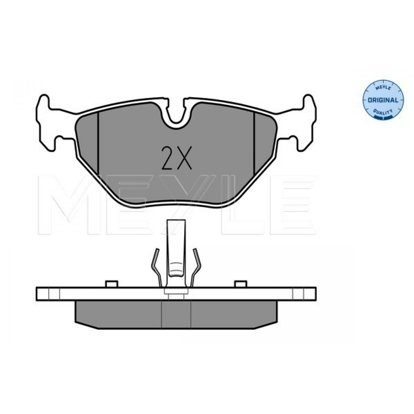 Brake Pad Set, disc brake MEYLE 025 219 3417 - Trodo.com