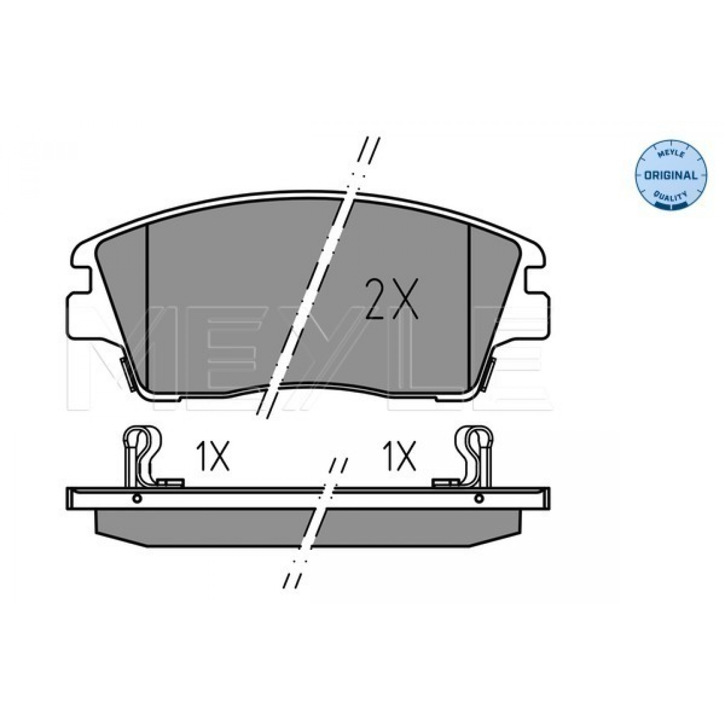 Brake Pad Set, disc brake MEYLE 025 223 2917 - Trodo.com