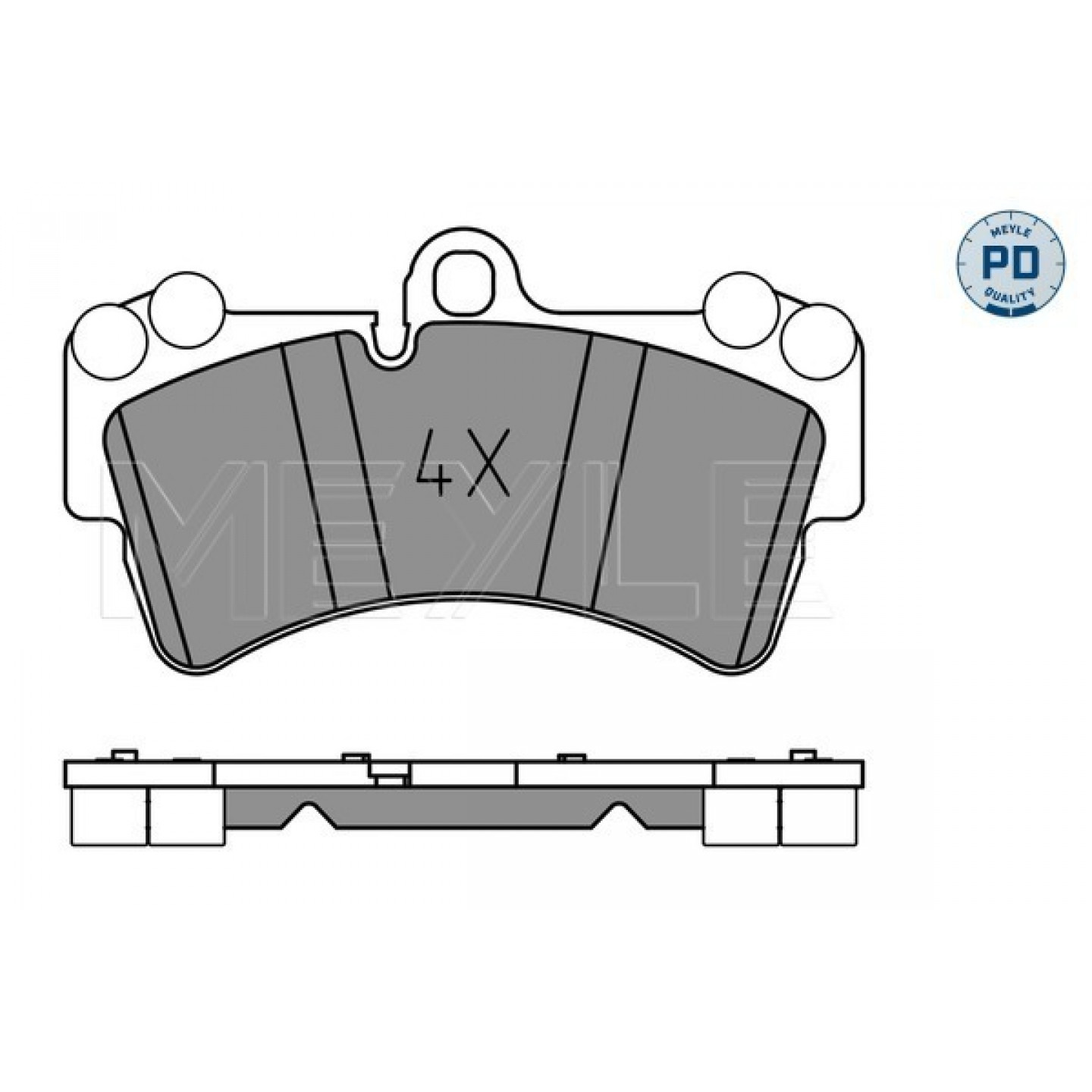 Brake Pad Set, disc brake MEYLE 025 236 9317/PD - Trodo.com