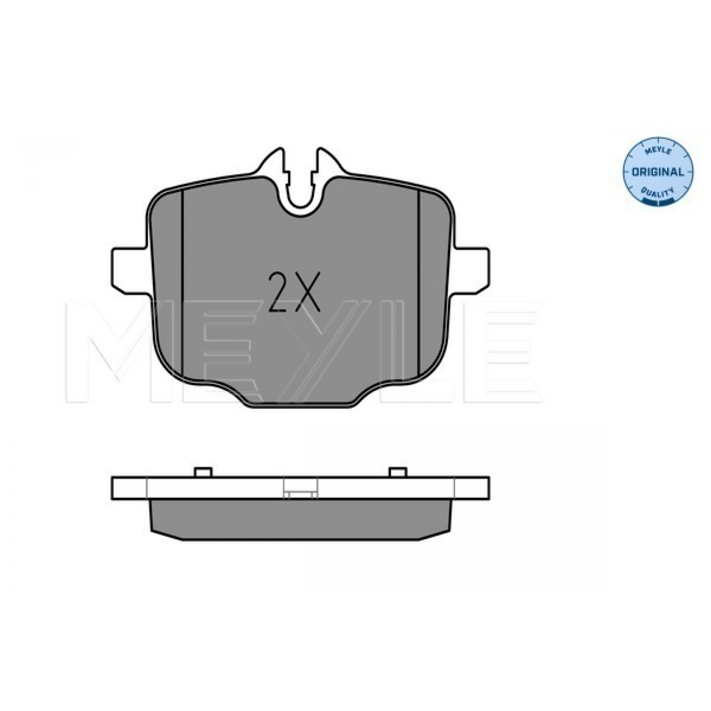 Brake Pad Set, disc brake MEYLE 025 247 0318 - Trodo.com