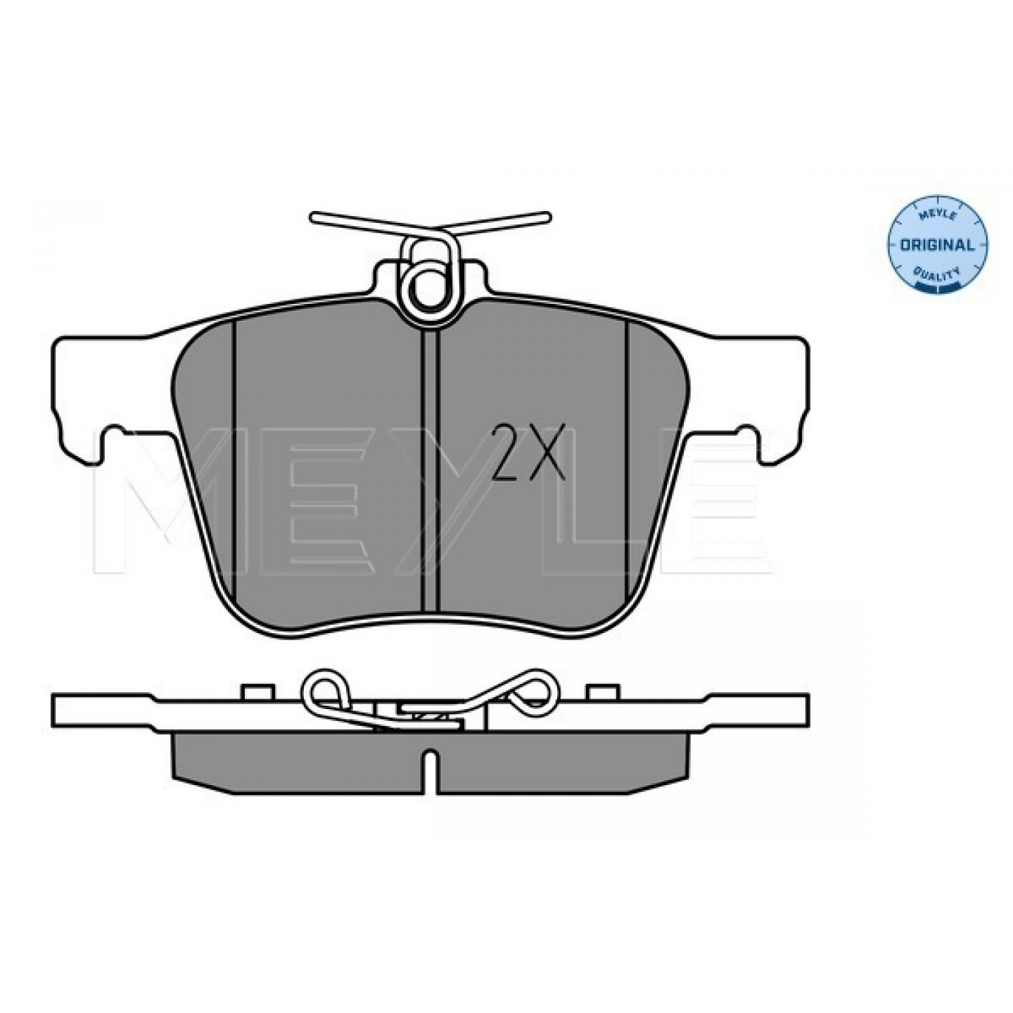 Brake Pad Set, disc brake MEYLE 025 250 0916 - Trodo.com