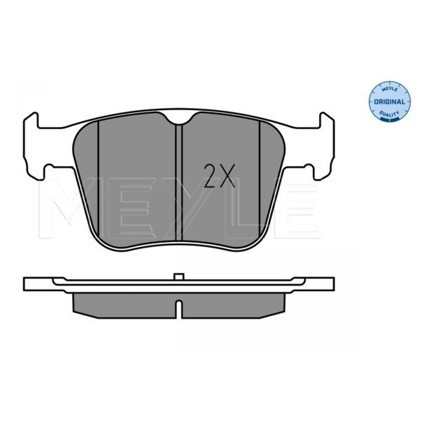 Brake Pad Set, disc brake MEYLE 025 250 0916 - Trodo.com