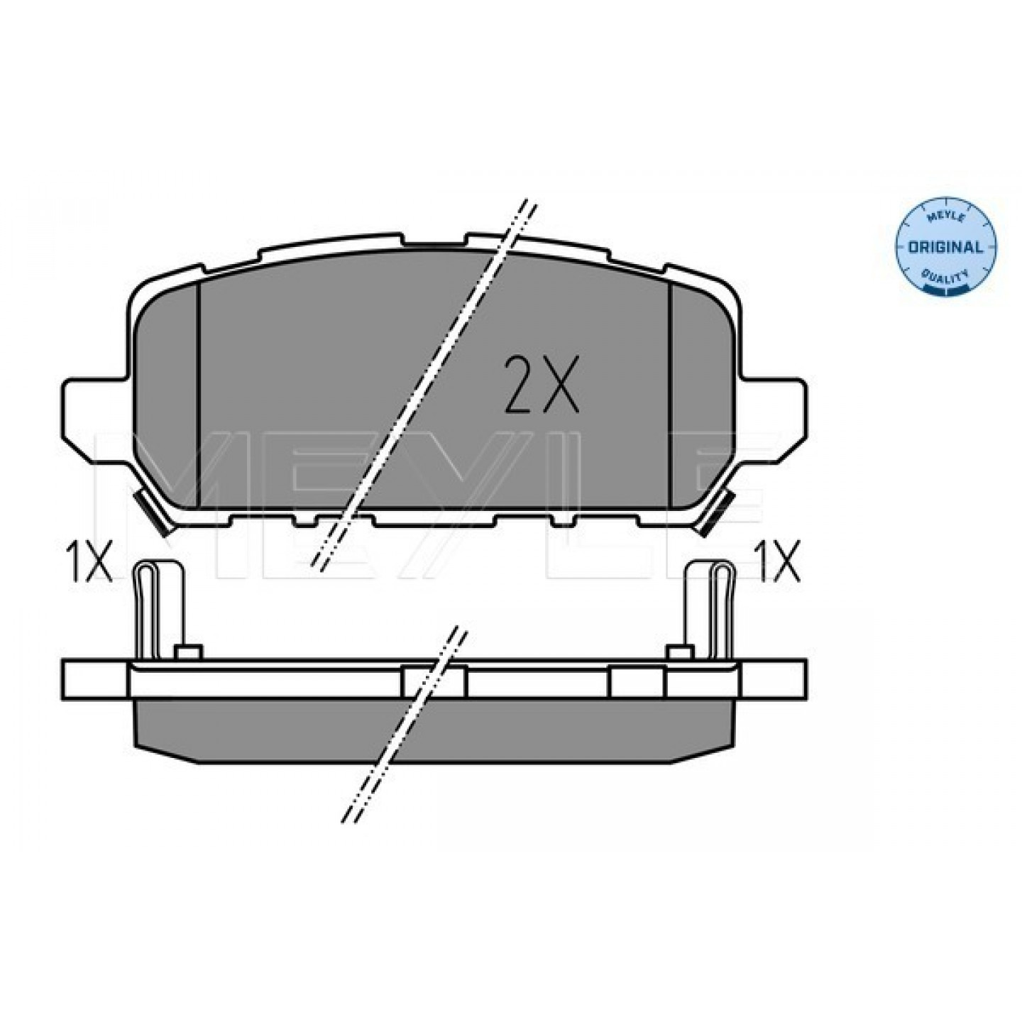 Brake Pad Set, disc brake MEYLE 025 259 4717 - Trodo.com