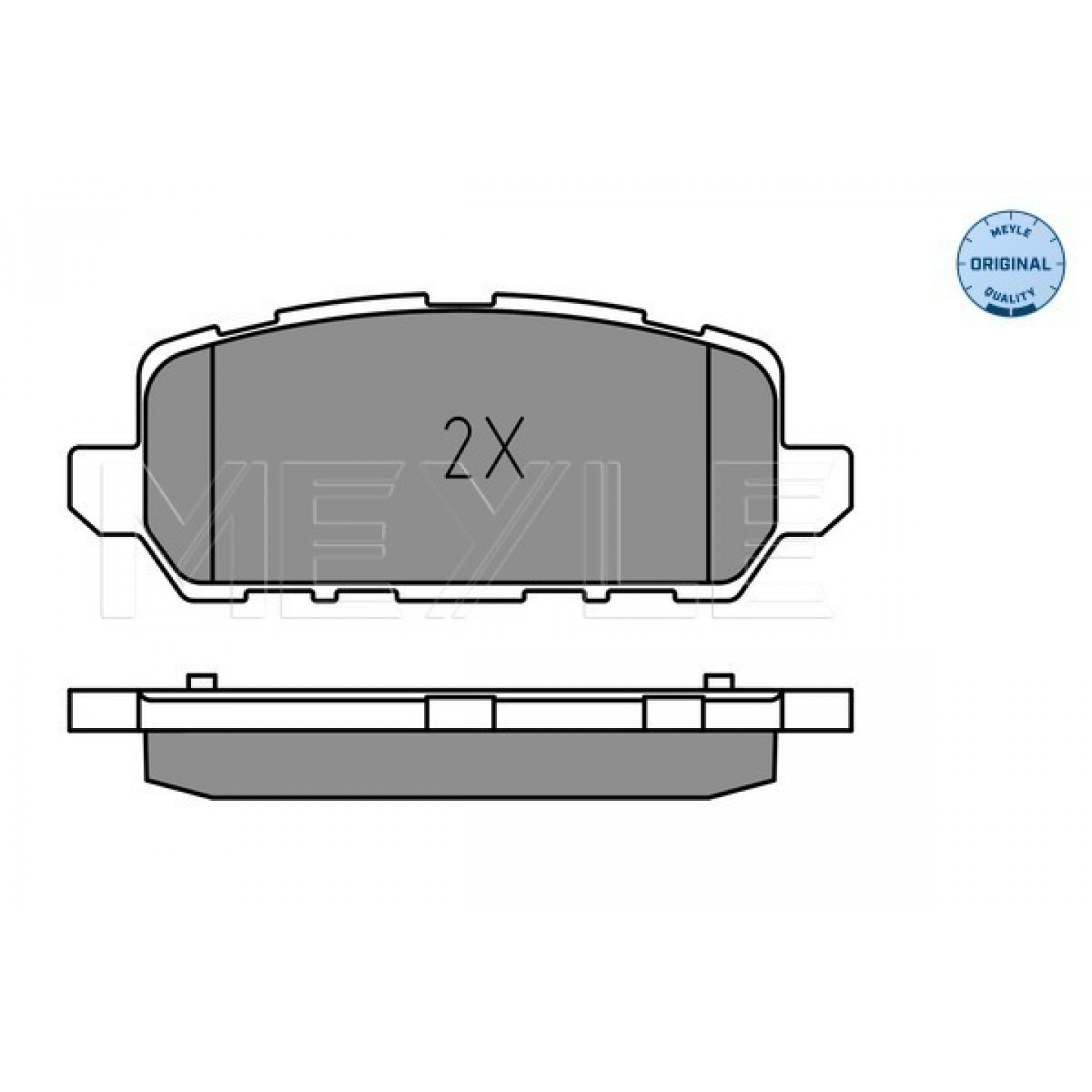 Brake Pad Set, disc brake MEYLE 025 259 4717 - Trodo.com