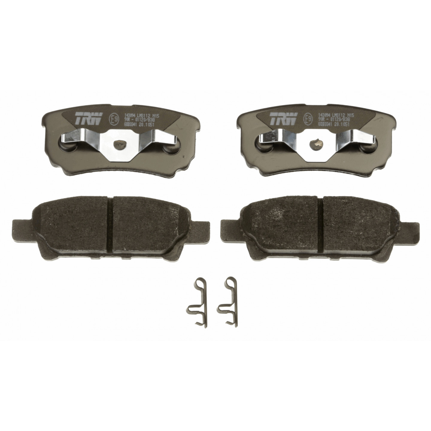 Brake Pad Set, disc brake TRW GDB3341 - Trodo.com