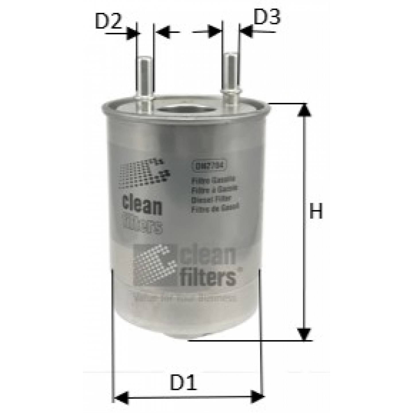 Fuel Filter CLEAN FILTERS DN2704 - Trodo.com