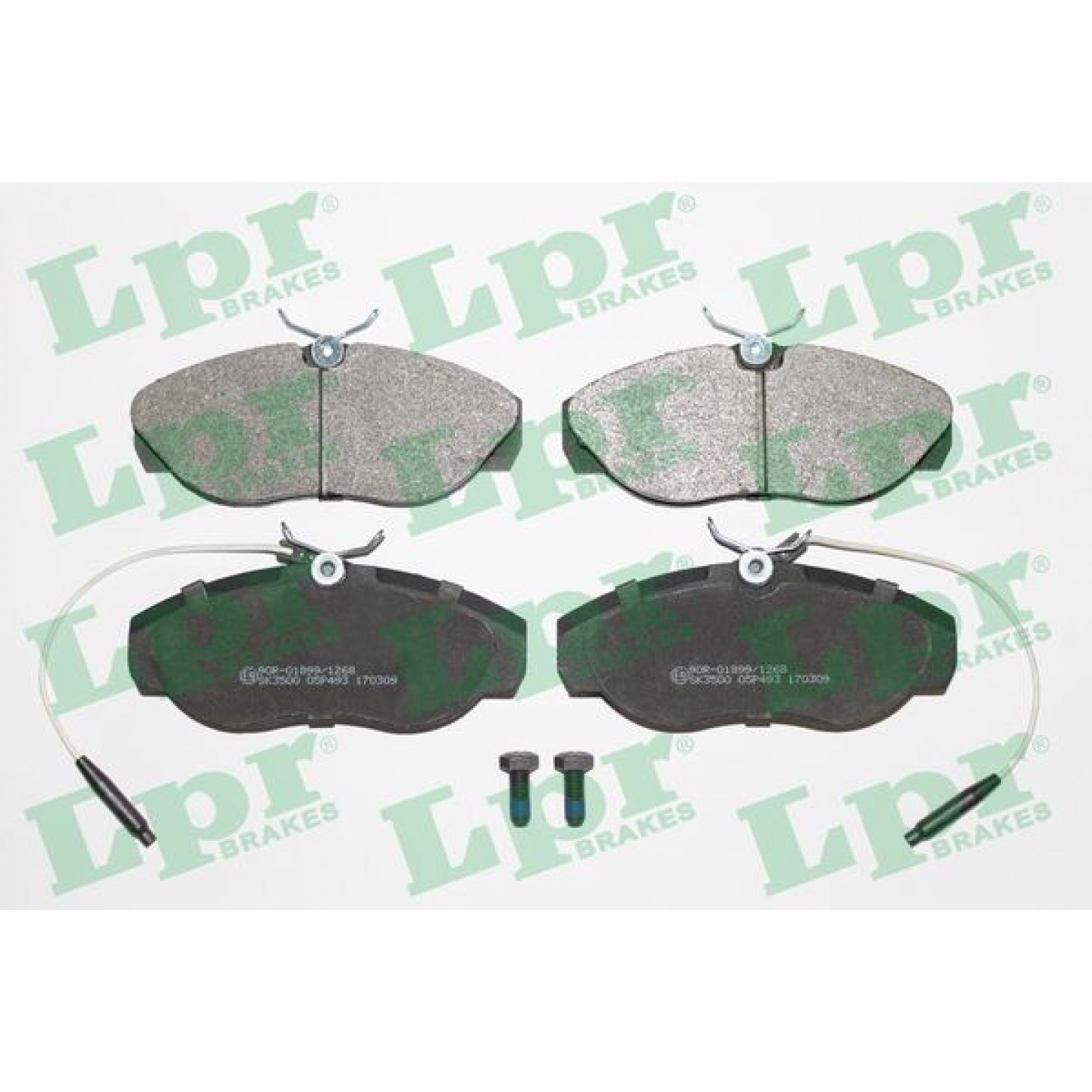 Brake Pad Set, disc brake LPR 05P493 - Trodo.com