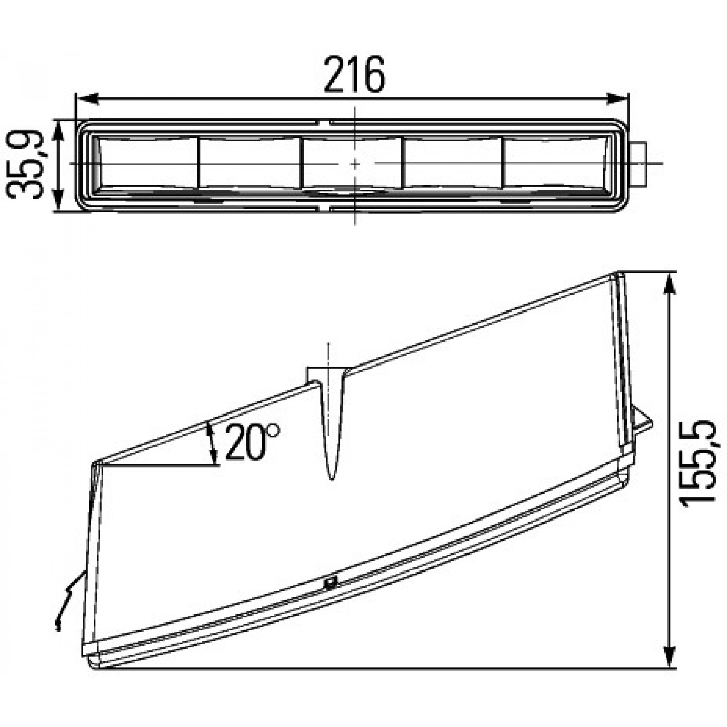 Daytime Running Light HELLA 2PT 010 043-031 - Trodo.com