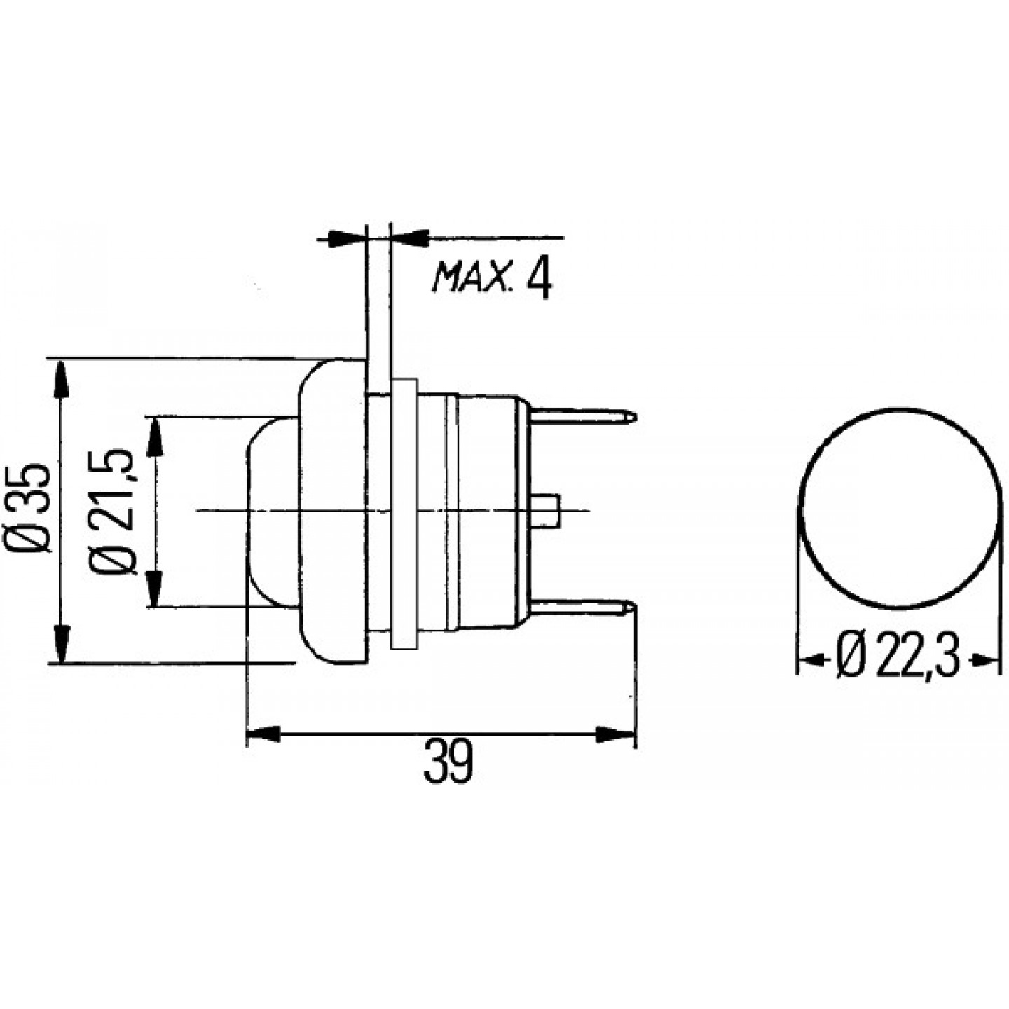 Ignition-/Starter Switch HELLA 6JF 001 571-041 - Trodo.com