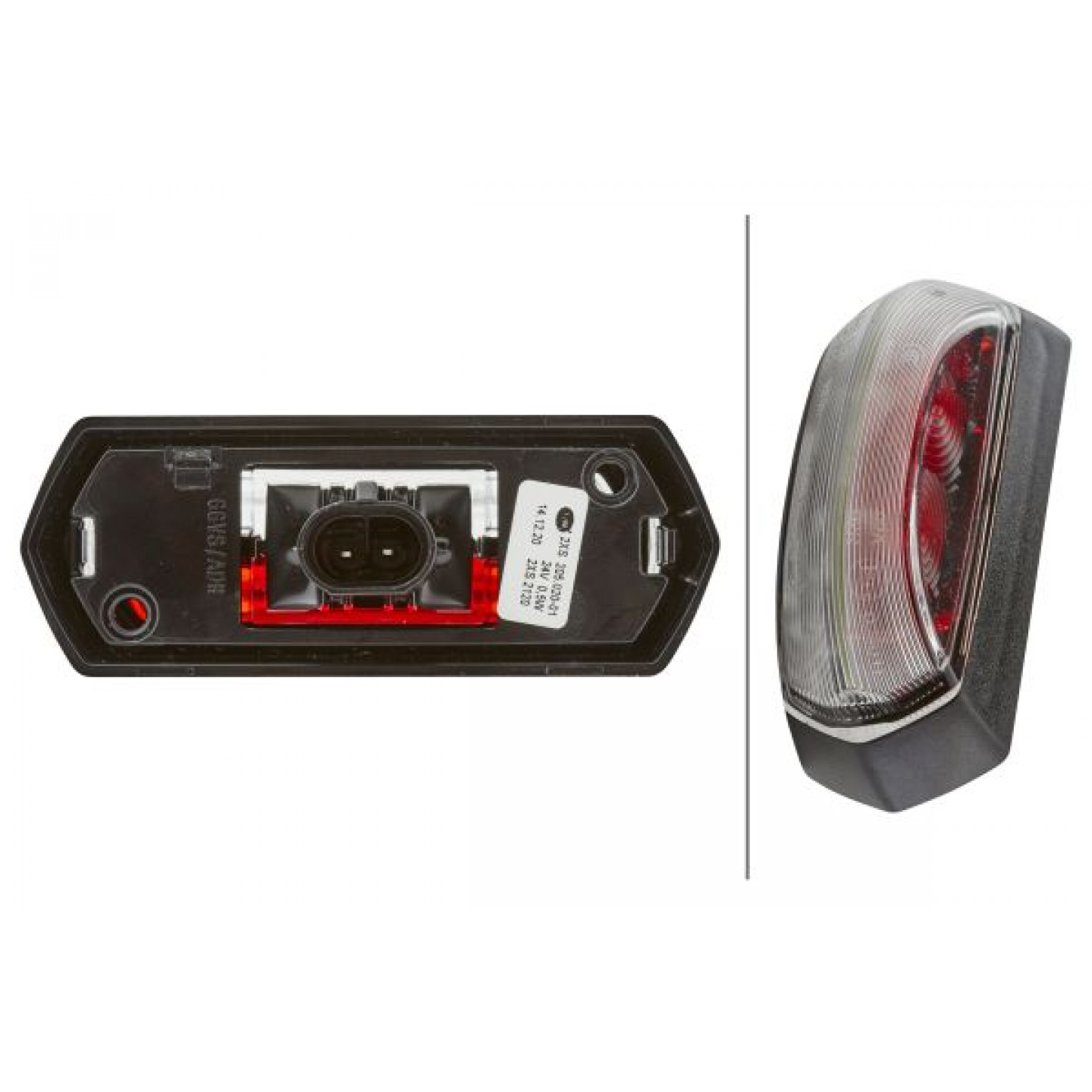 Marker Light HELLA 2XS 205 020-011 - Trodo.com