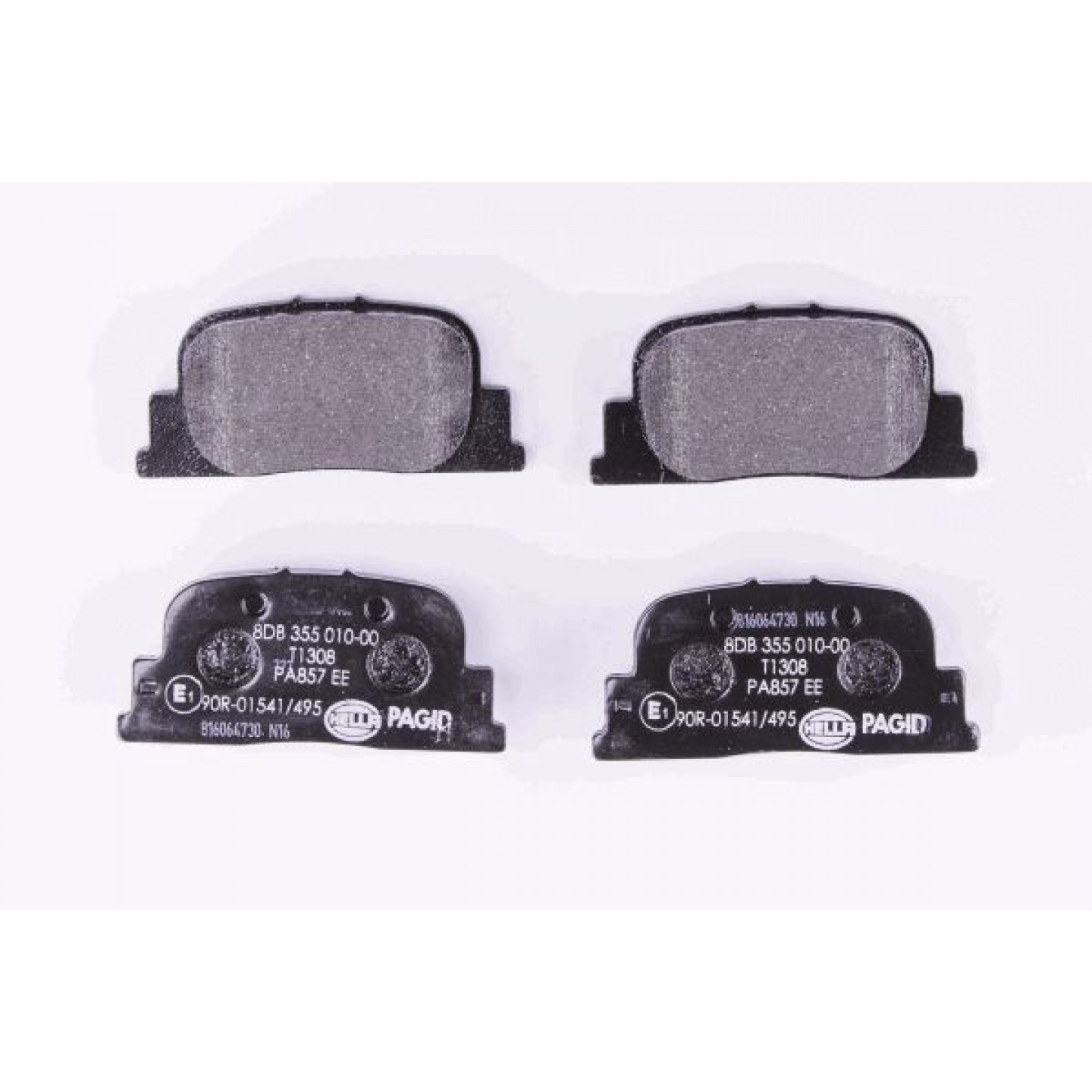 Brake Pad Set, disc brake HELLA 8DB 355 010-001 - Trodo.com