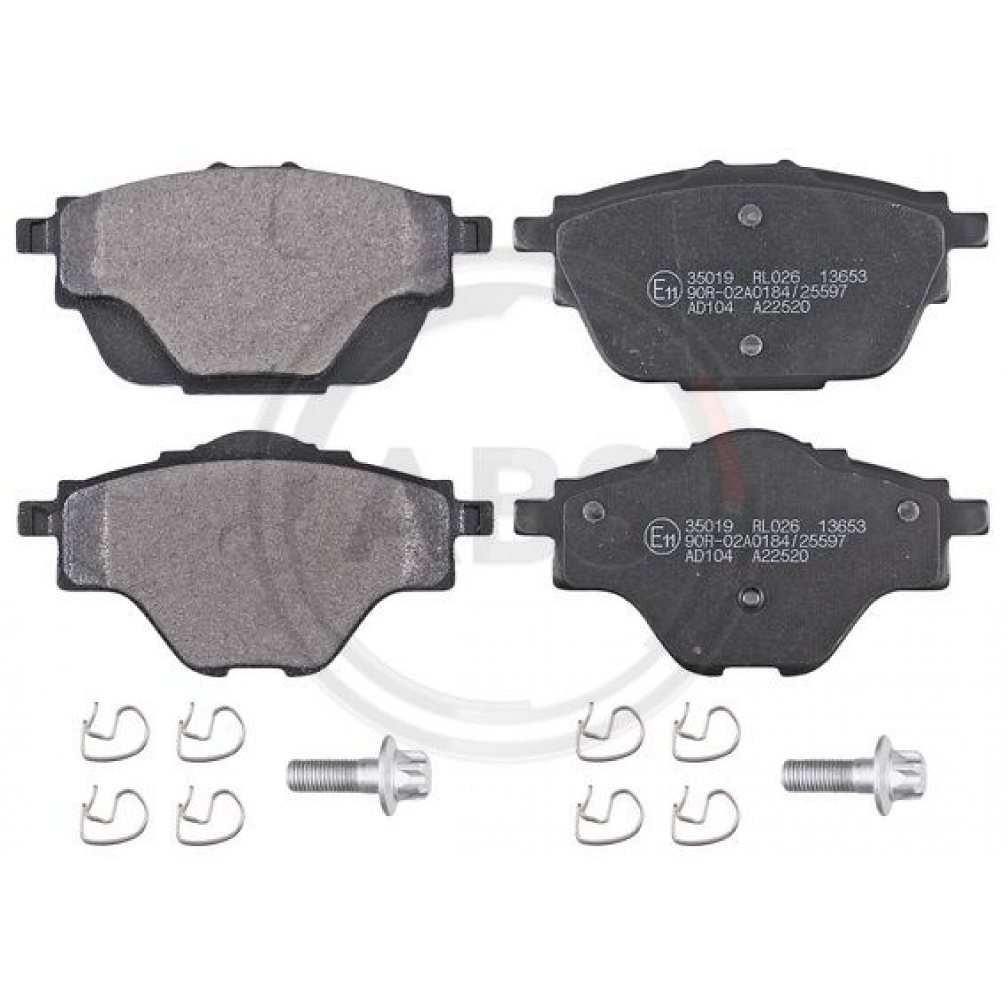 Brake Pad Set, disc brake A.B.S. 35019 - Trodo.com
