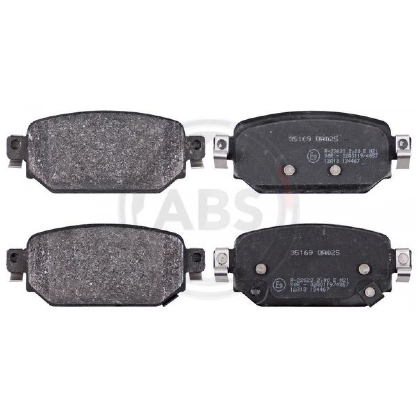 Brake Pad Set, disc brake A.B.S. 35169 - Trodo.com