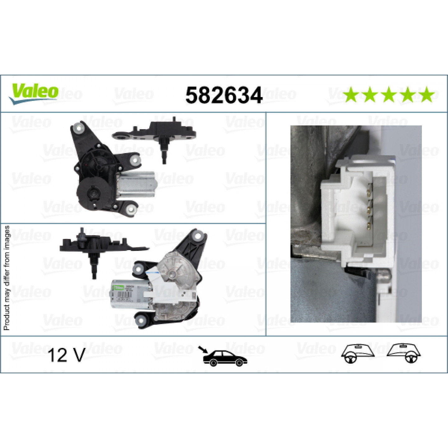 Wiper Motor VALEO 582634 - Trodo.com