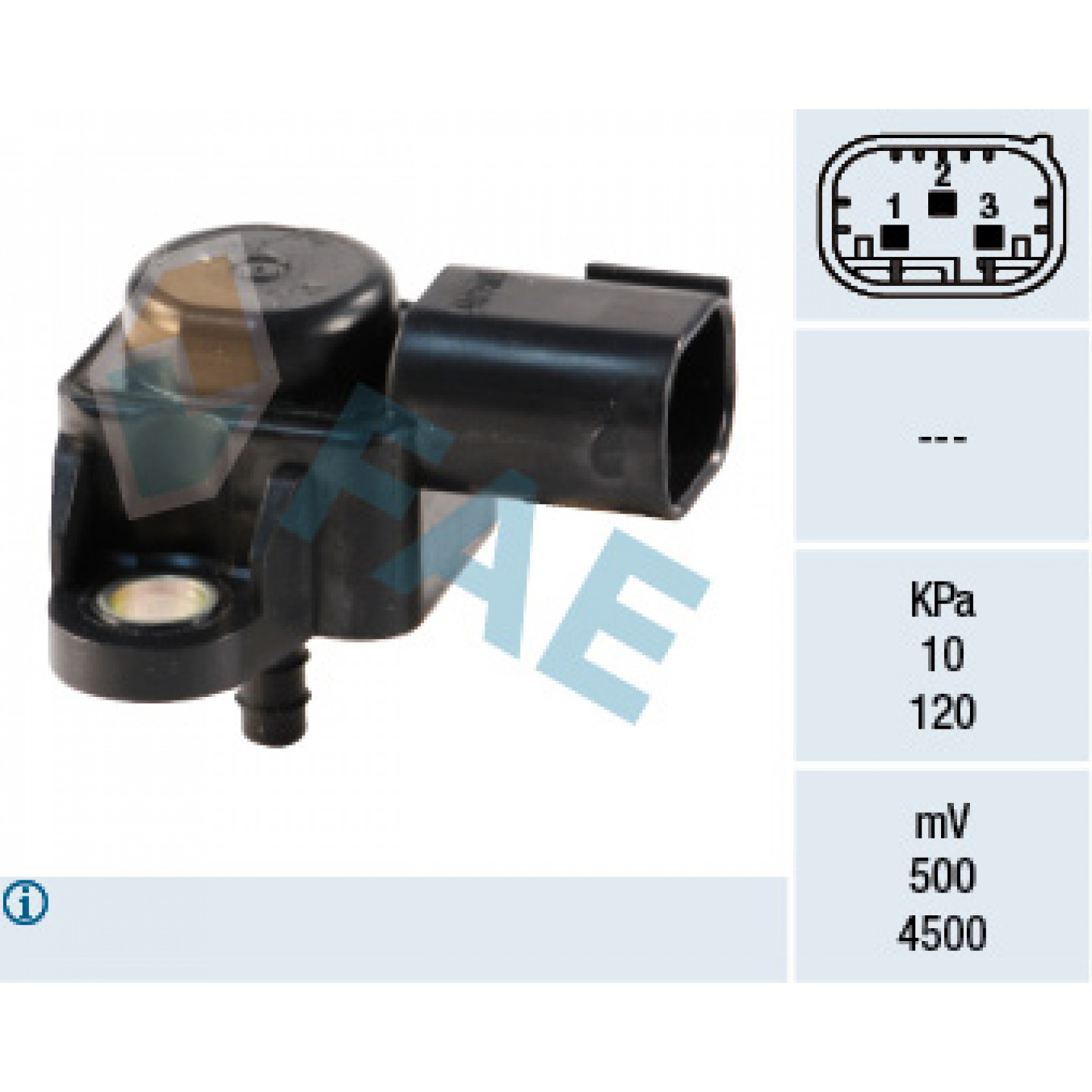 Sensor, intake manifold pressure FAE 15025 - Trodo.com