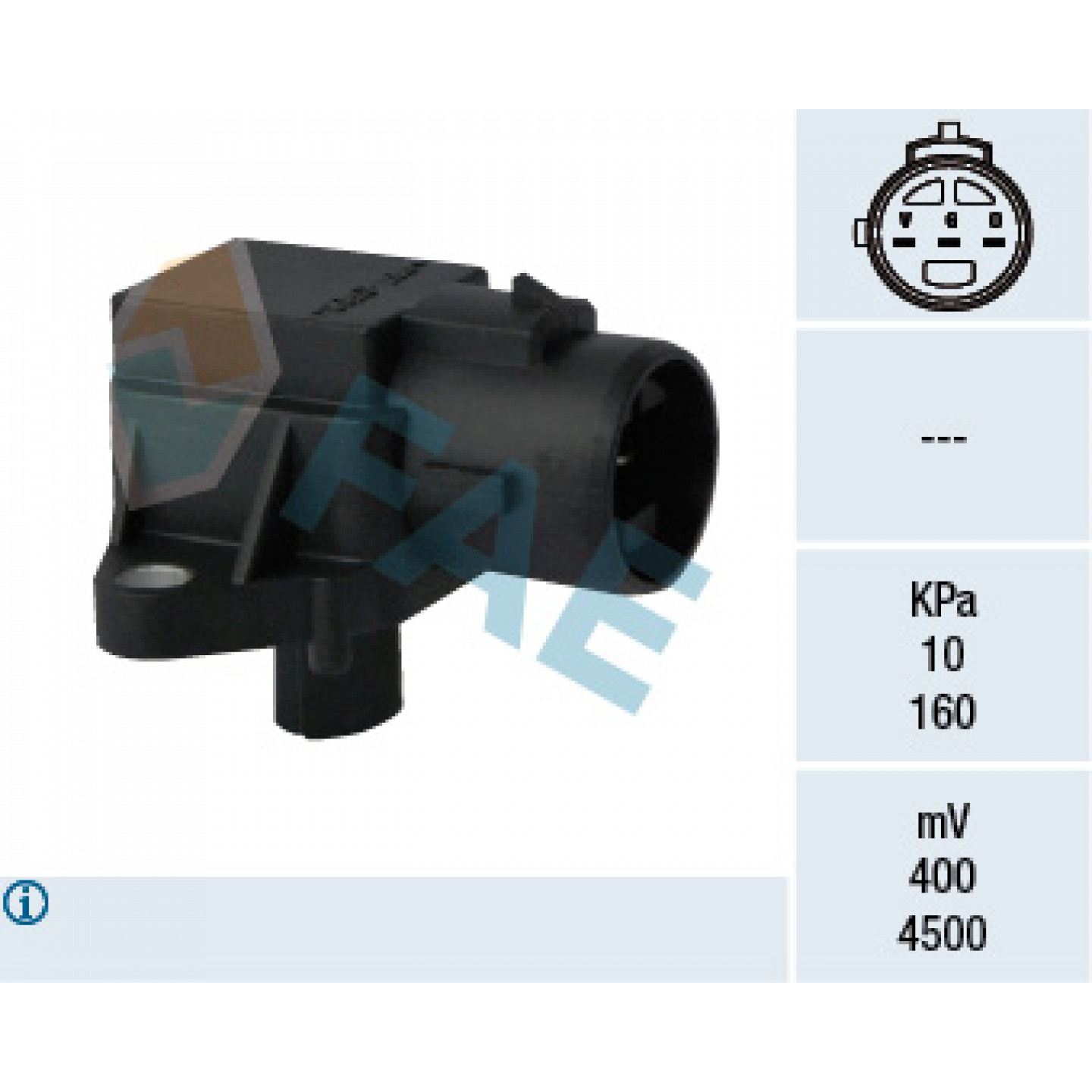 Sensor, intake manifold pressure FAE 15077 - Trodo.com