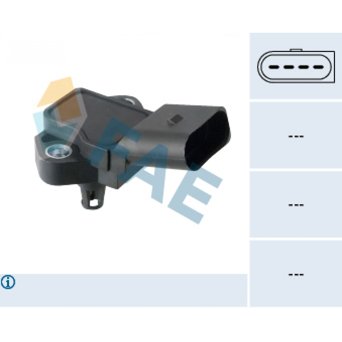 Sensor, intake manifold pressure FAE 15198 - Trodo.com