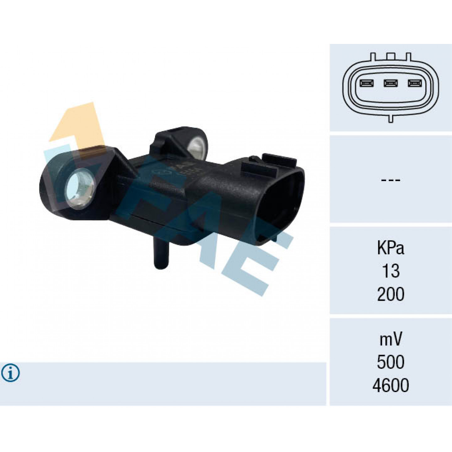 Sensor, intake manifold pressure FAE 15154 - Trodo.com