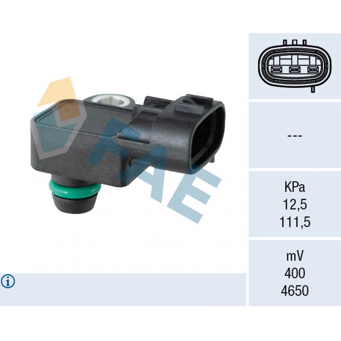 Sensor, intake manifold pressure FAE 15164 - Trodo.com