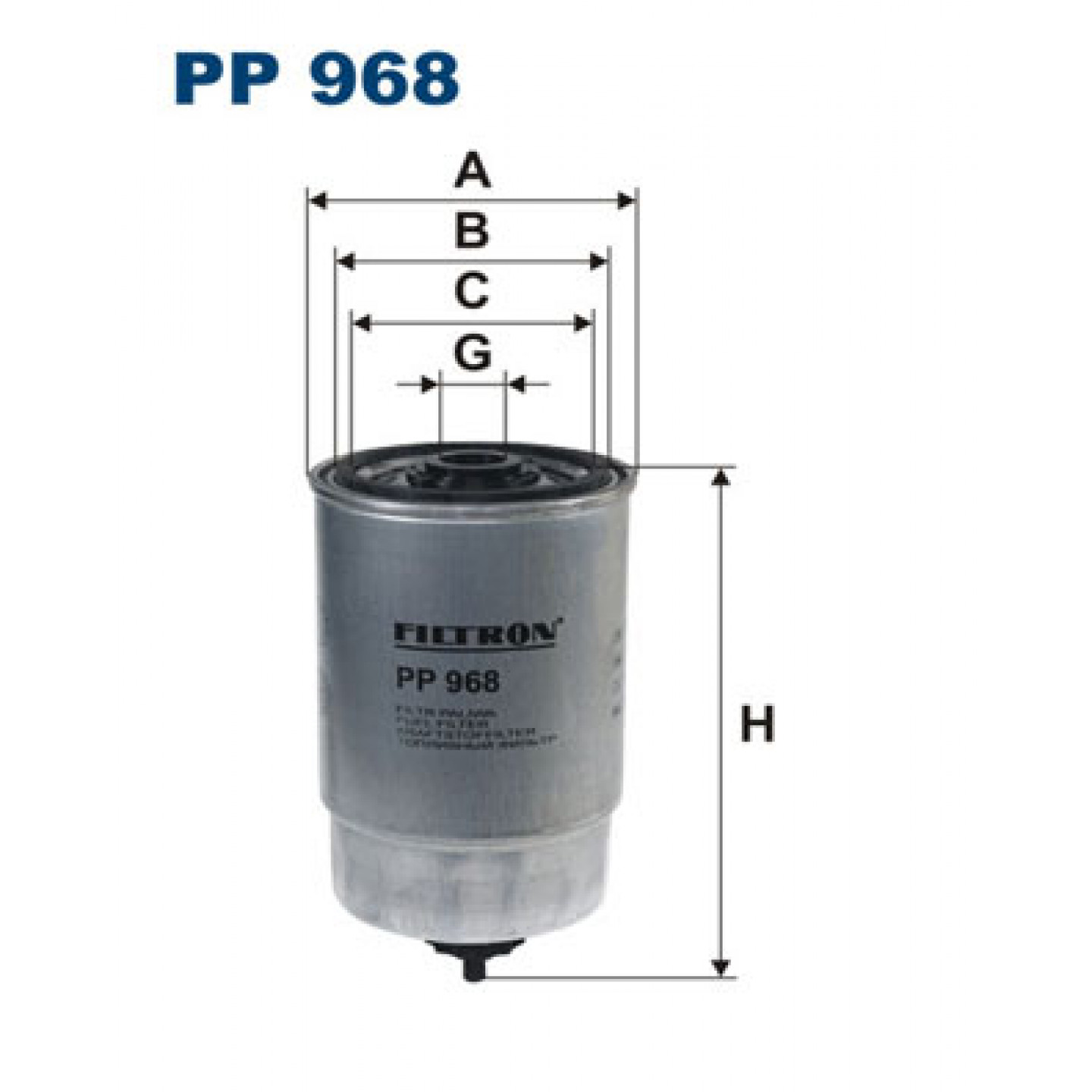 Fuel filter FILTRON PP 968 - Trodo.com
