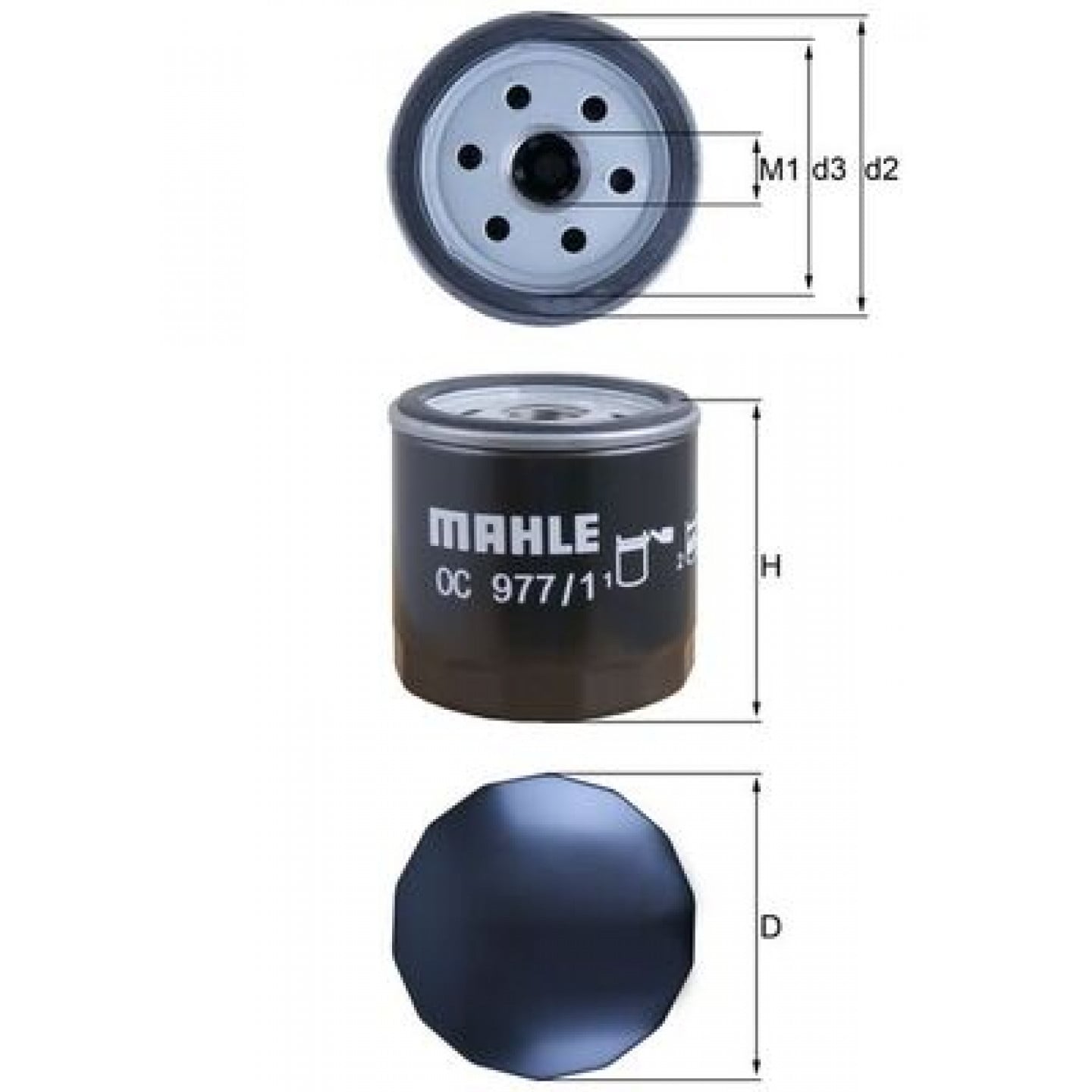 Oil Filter MAHLE ORIGINAL OC 977/1 - Trodo.com