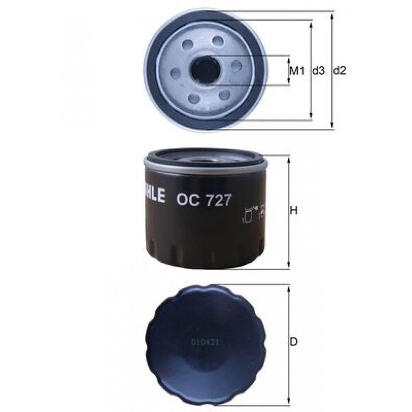 Oil Filter MAHLE ORIGINAL OC 727 - Trodo.com