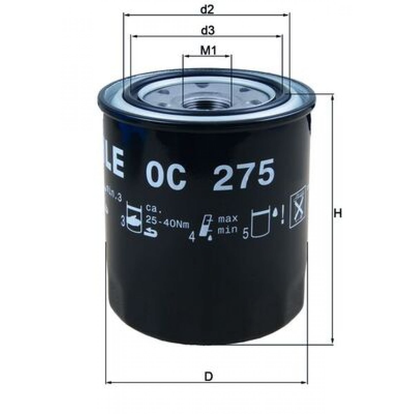 Oil Filter MAHLE ORIGINAL OC 275 - Trodo.com