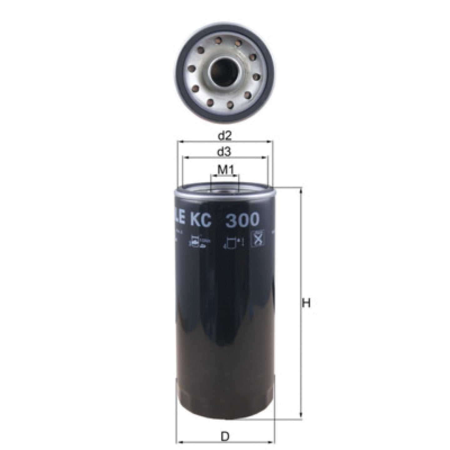 Fuel filter MAHLE ORIGINAL KC 300 - Trodo.com