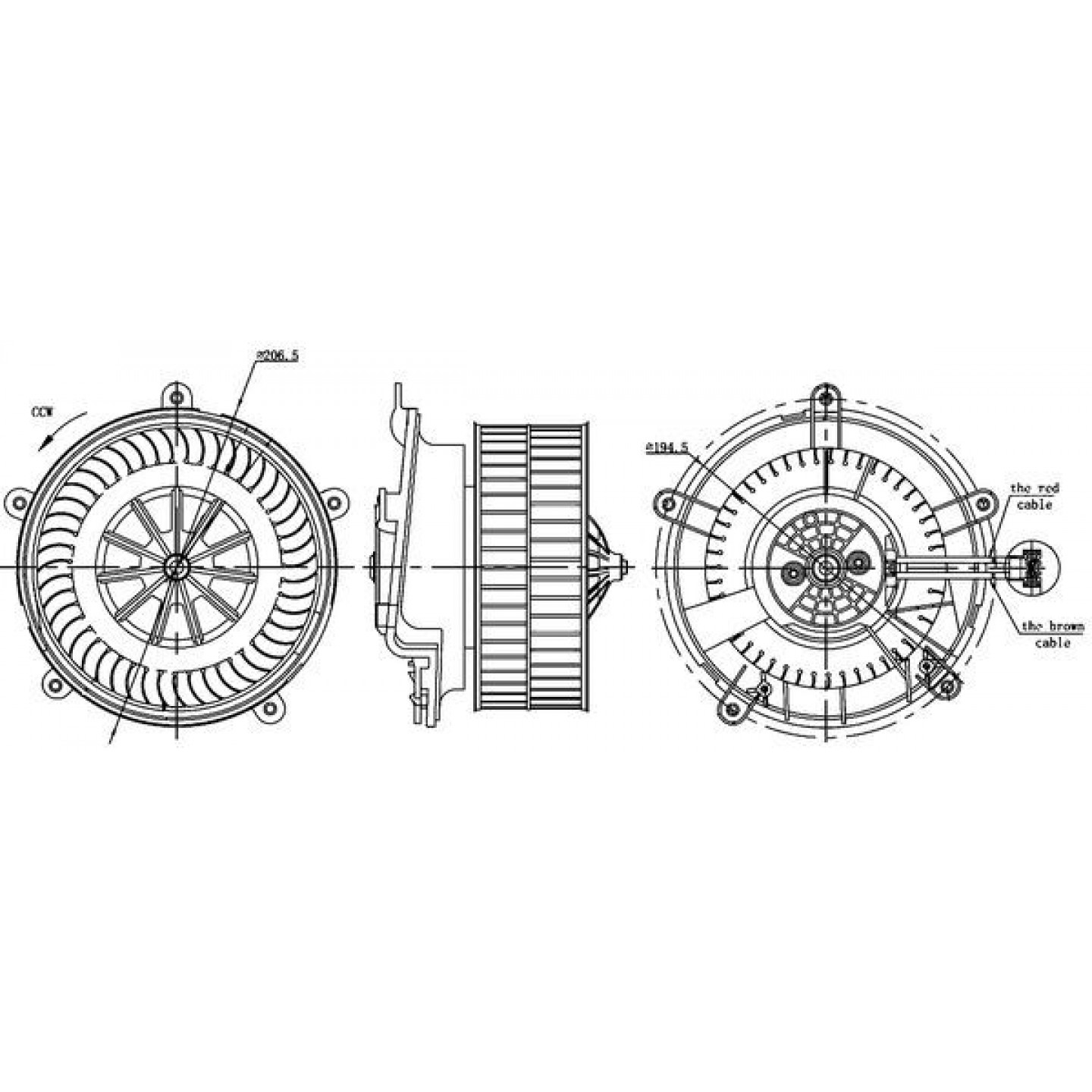 Interior Blower MAHLE ORIGINAL AB 17 000S - Trodo.com