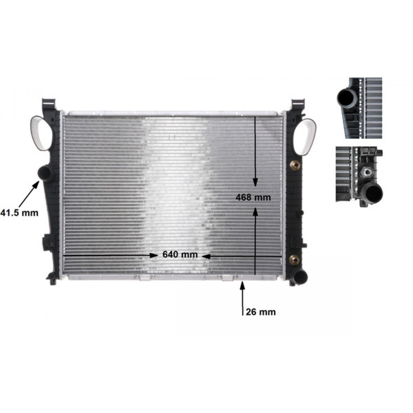 Radiator, engine cooling MAHLE ORIGINAL CR 304 000S - Trodo.com