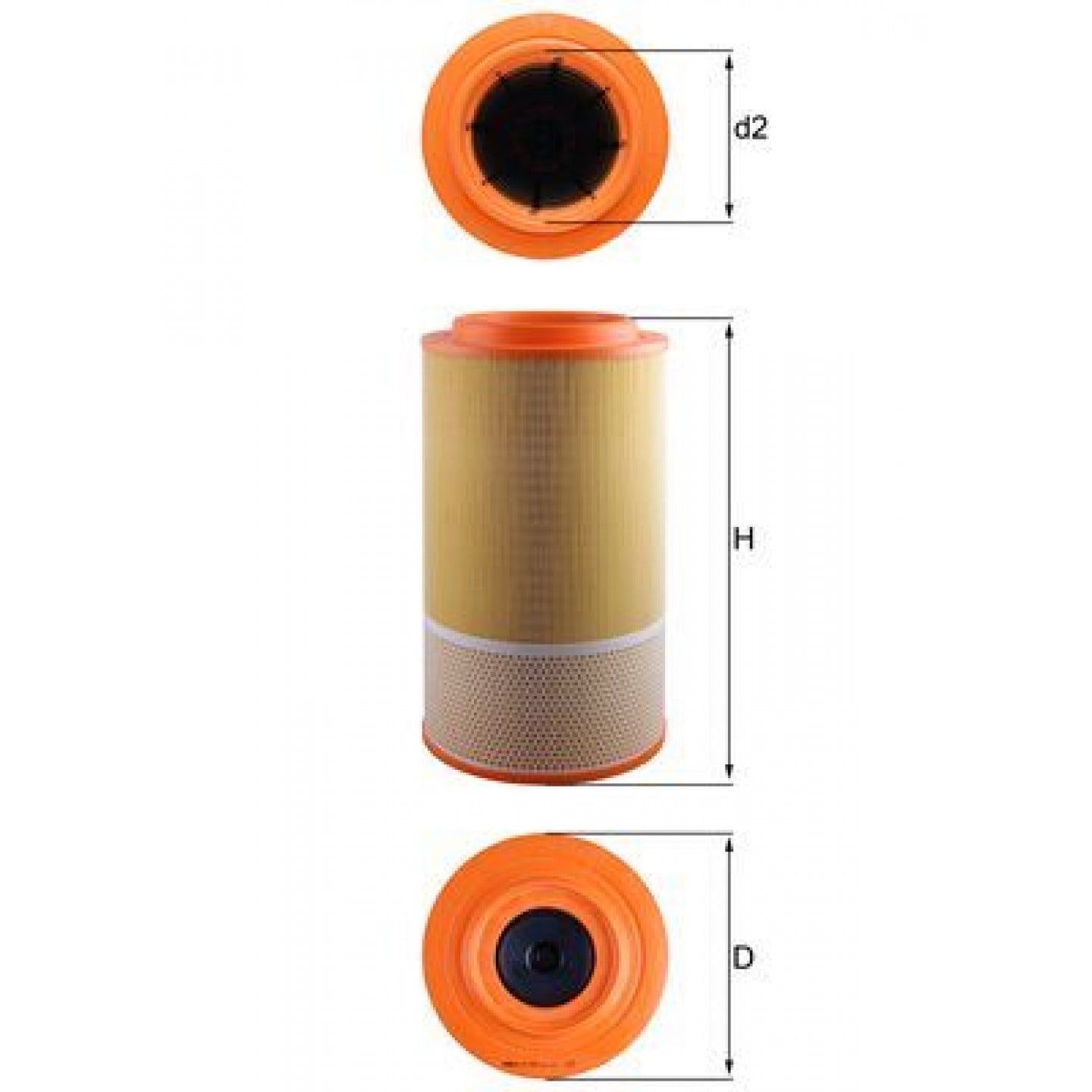 Air Filter MAHLE ORIGINAL LX 1024 - Trodo.com