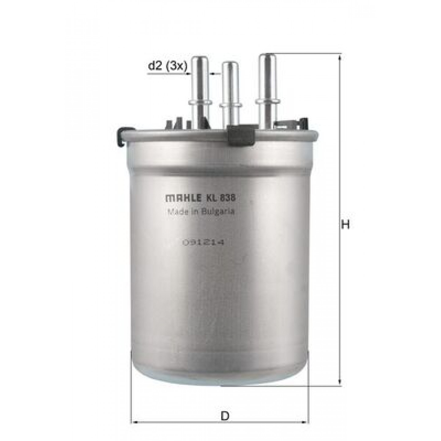 Fuel filter KNECHT KL 838 - Trodo.com