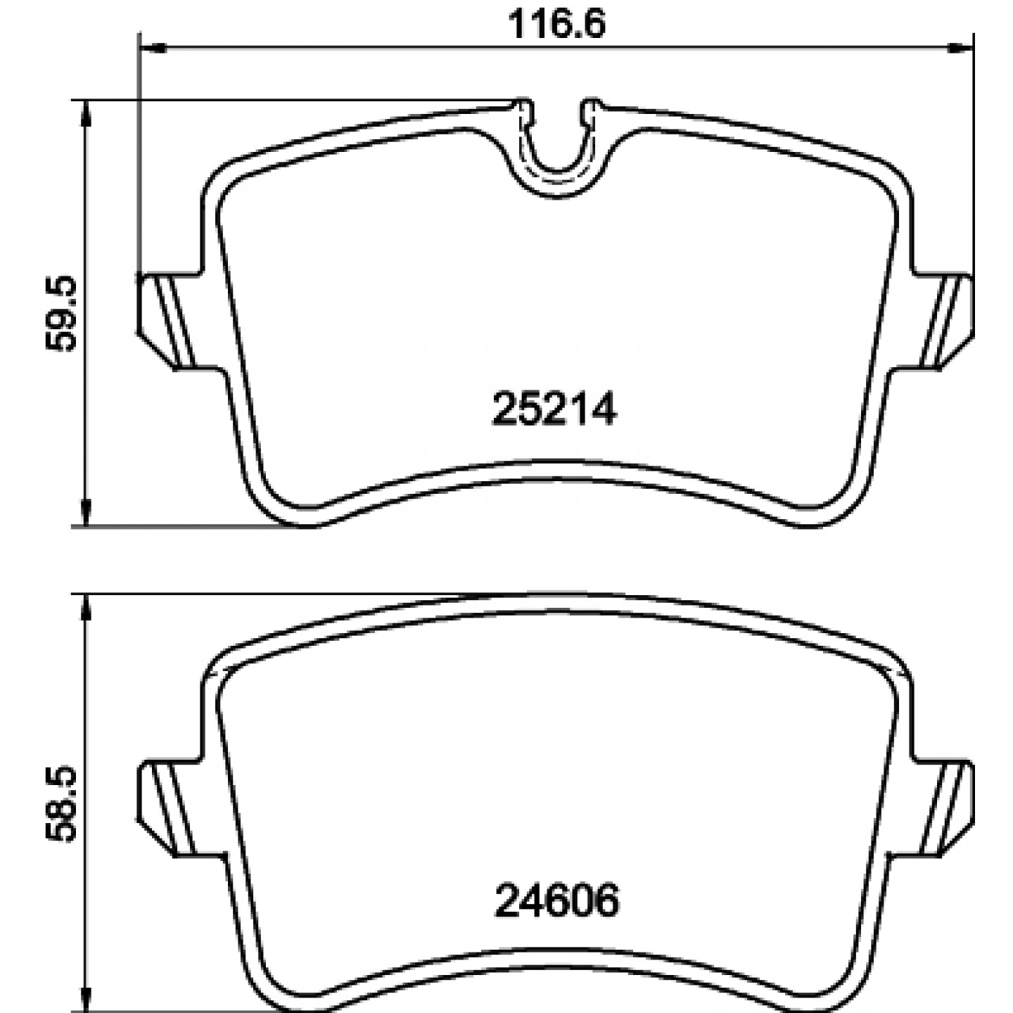 Brake Pad Set, disc brake HELLA PAGID 8DB 355 025-311 - Trodo.com