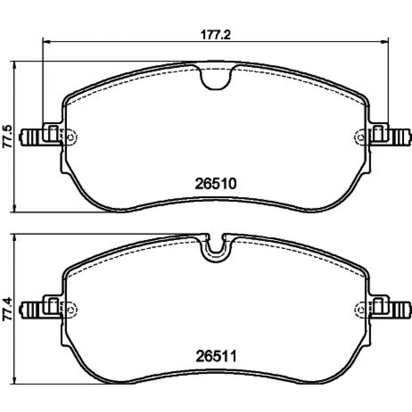 Brake Pad Set, disc brake HELLA PAGID 8DB 355 044-251 - Trodo.com