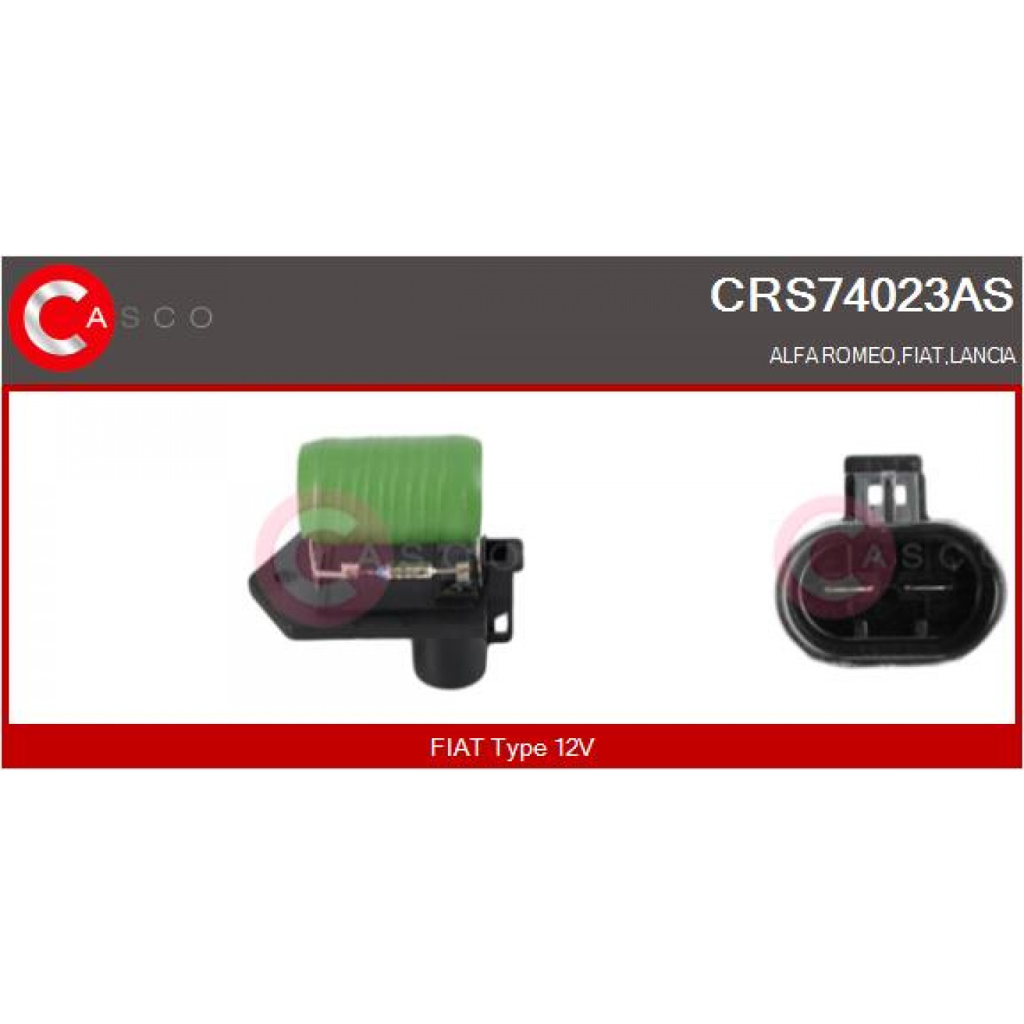Ieejas pretestība, elektromotors (radiatora ventilators) CASCO ...